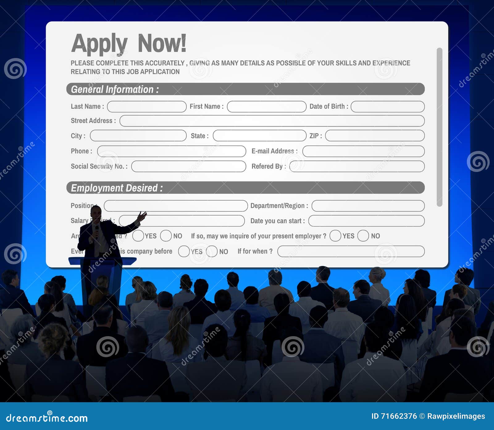 On-line-Netz Job Application Form Concept Stockfoto - Bild von internet ...