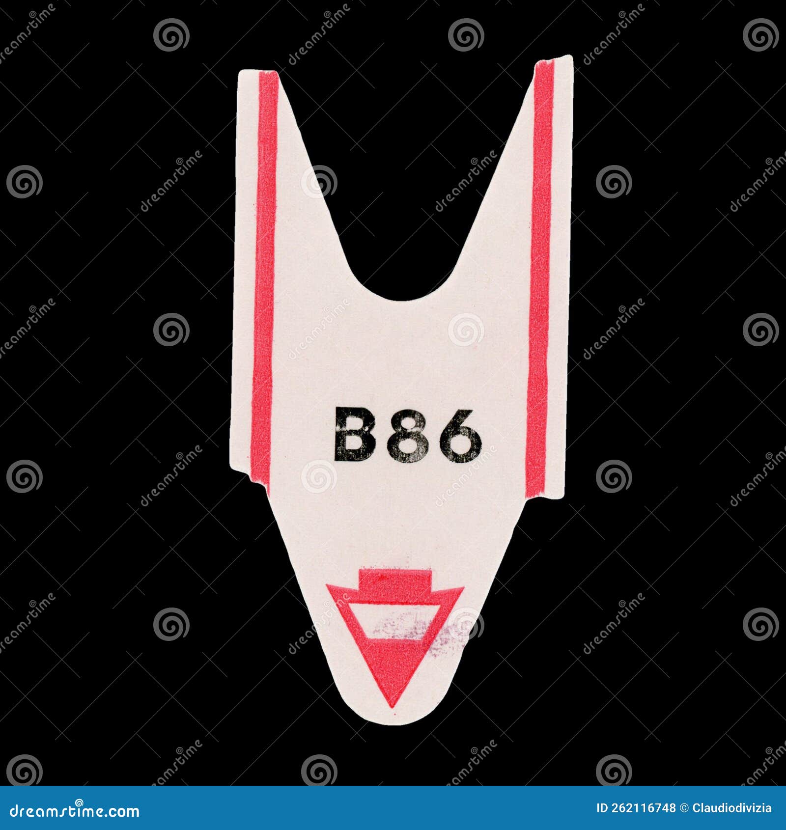 Line Number Ticket Over Black Stock Photo - Image of management ...