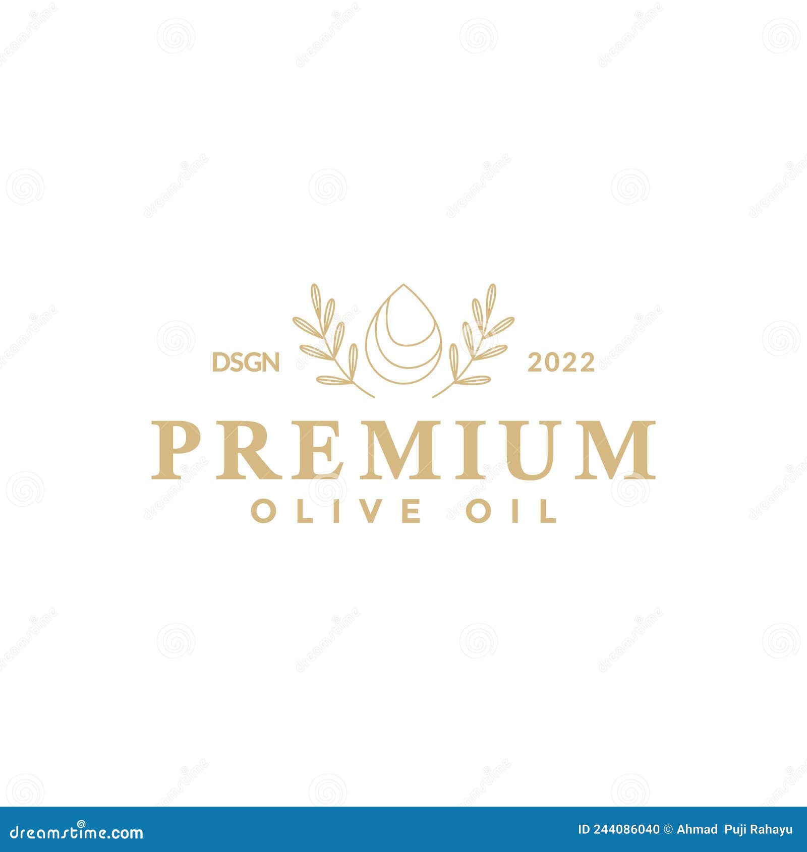 Line Olive Oil Drop with Leaf Logo Design, Vector Graphic Symbol Icon ...