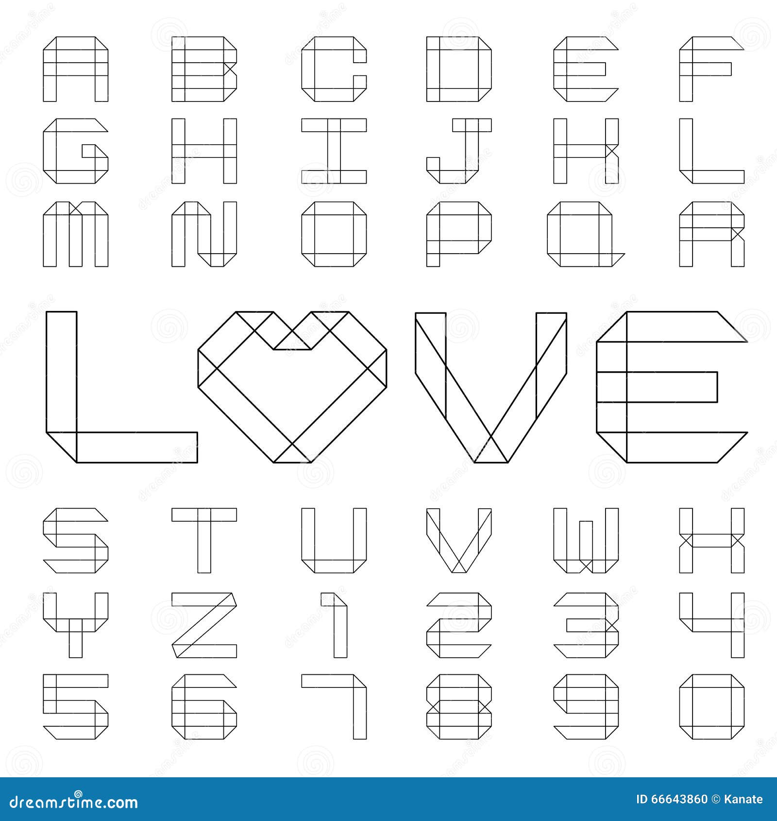 Origami Alphabet Letters Recycled Paper Craft Royalty-Free Stock Image ...