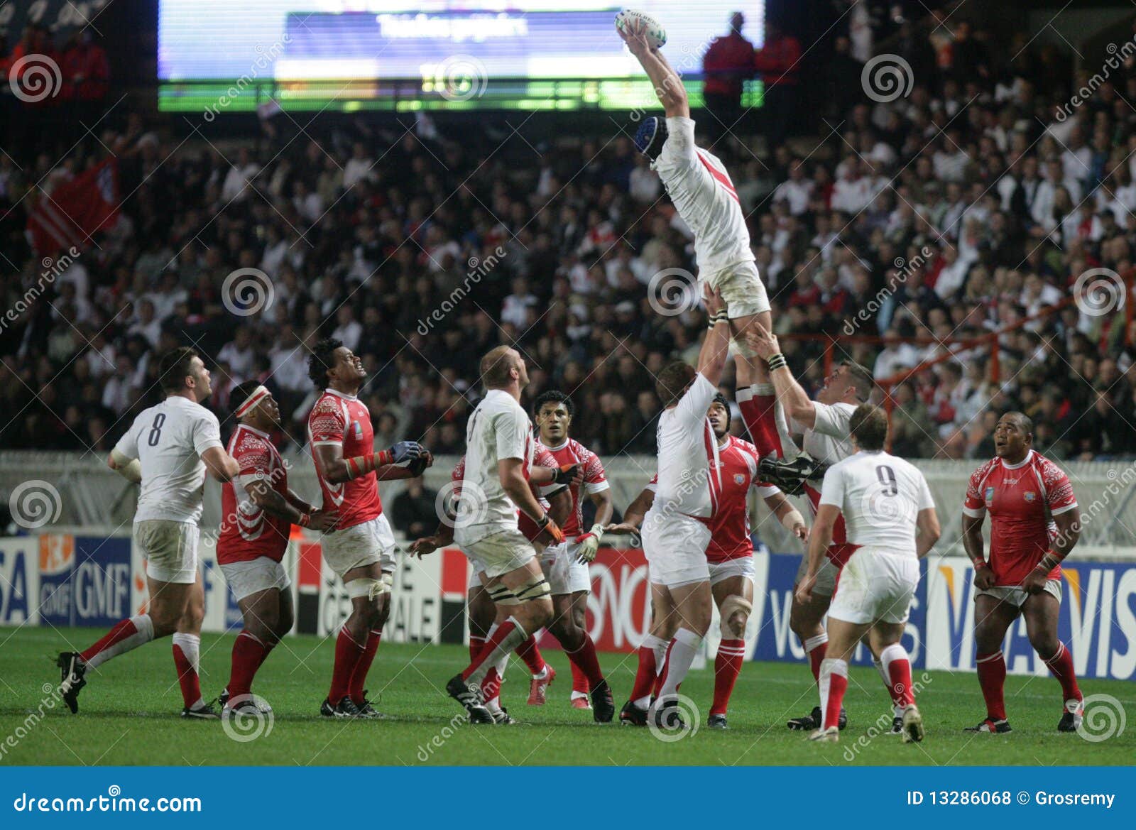 Line-out editorial stock photo. Image of grass, stadium - 13286068