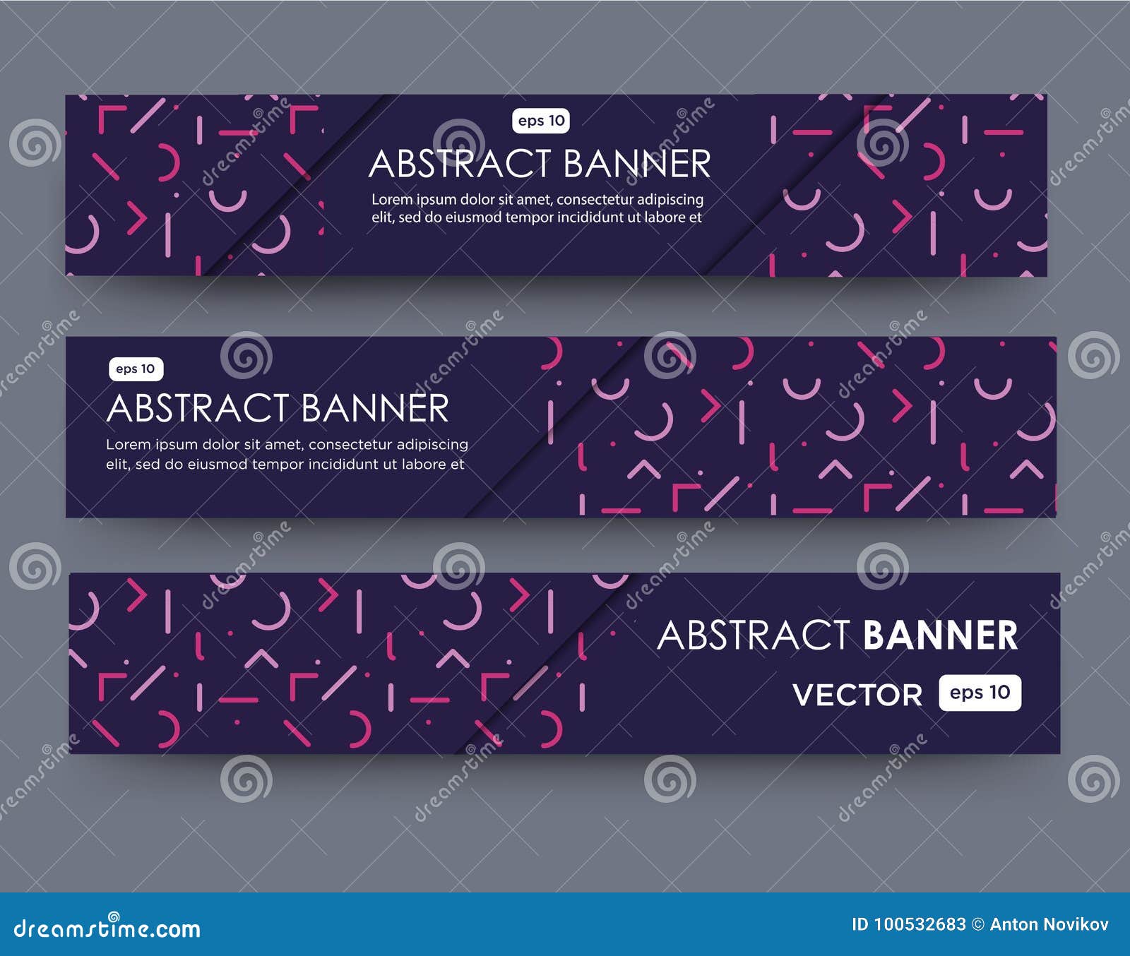 Line pattern banner design stock vector. Illustration of cool - 100532683