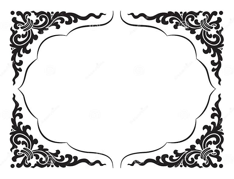 Line pattern and frame stock vector. Illustration of decoration - 45421516