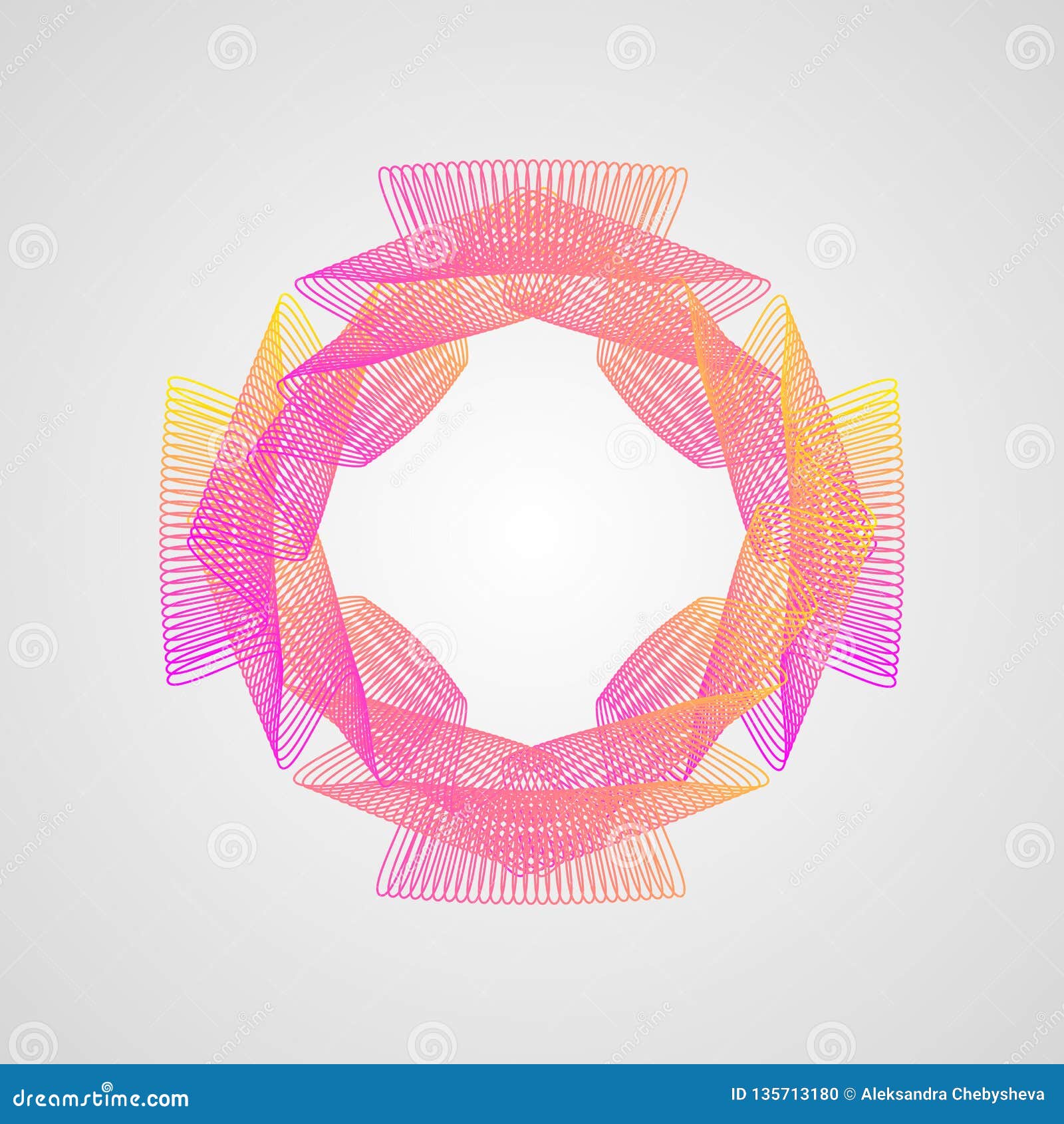 Line Pattern. Stylized Guilloche Stock Illustration - Illustration of ...