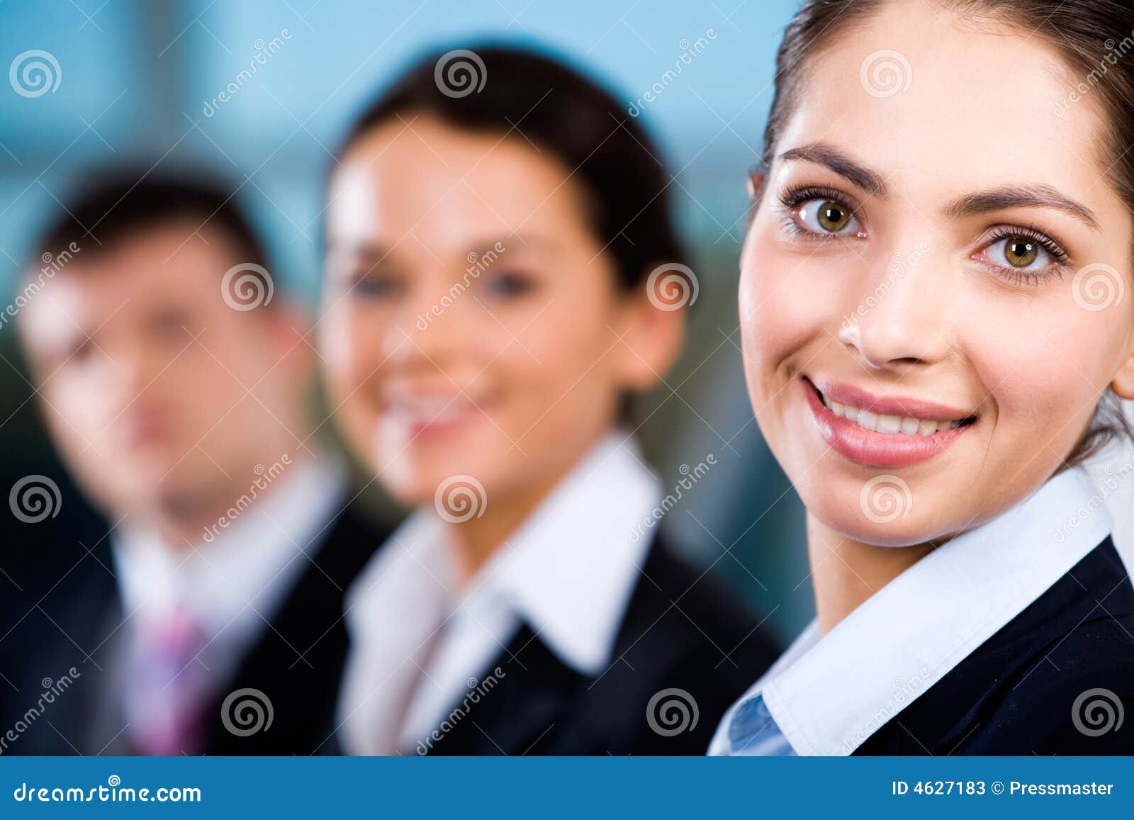 Line of people stock image. Image of assistant, face, girl - 4627183