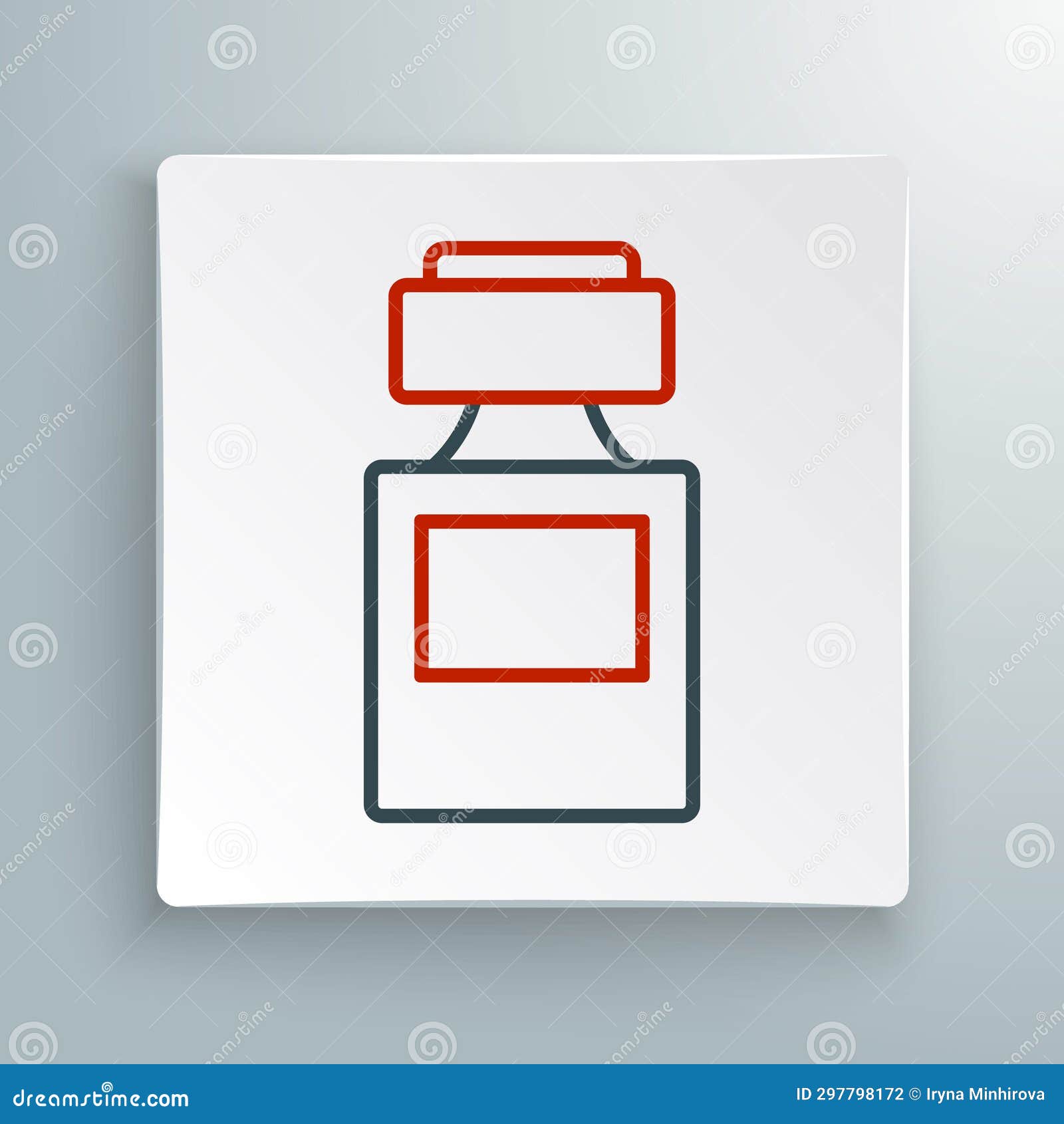 Line Perfume Icon Isolated on White Background. Colorful Outline ...