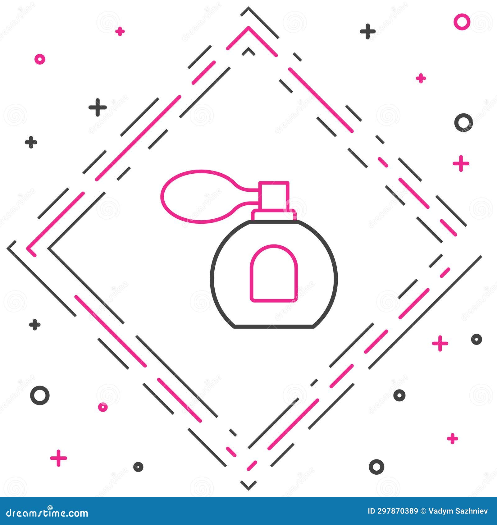 Line Perfume Icon Isolated on White Background. Colorful Outline ...