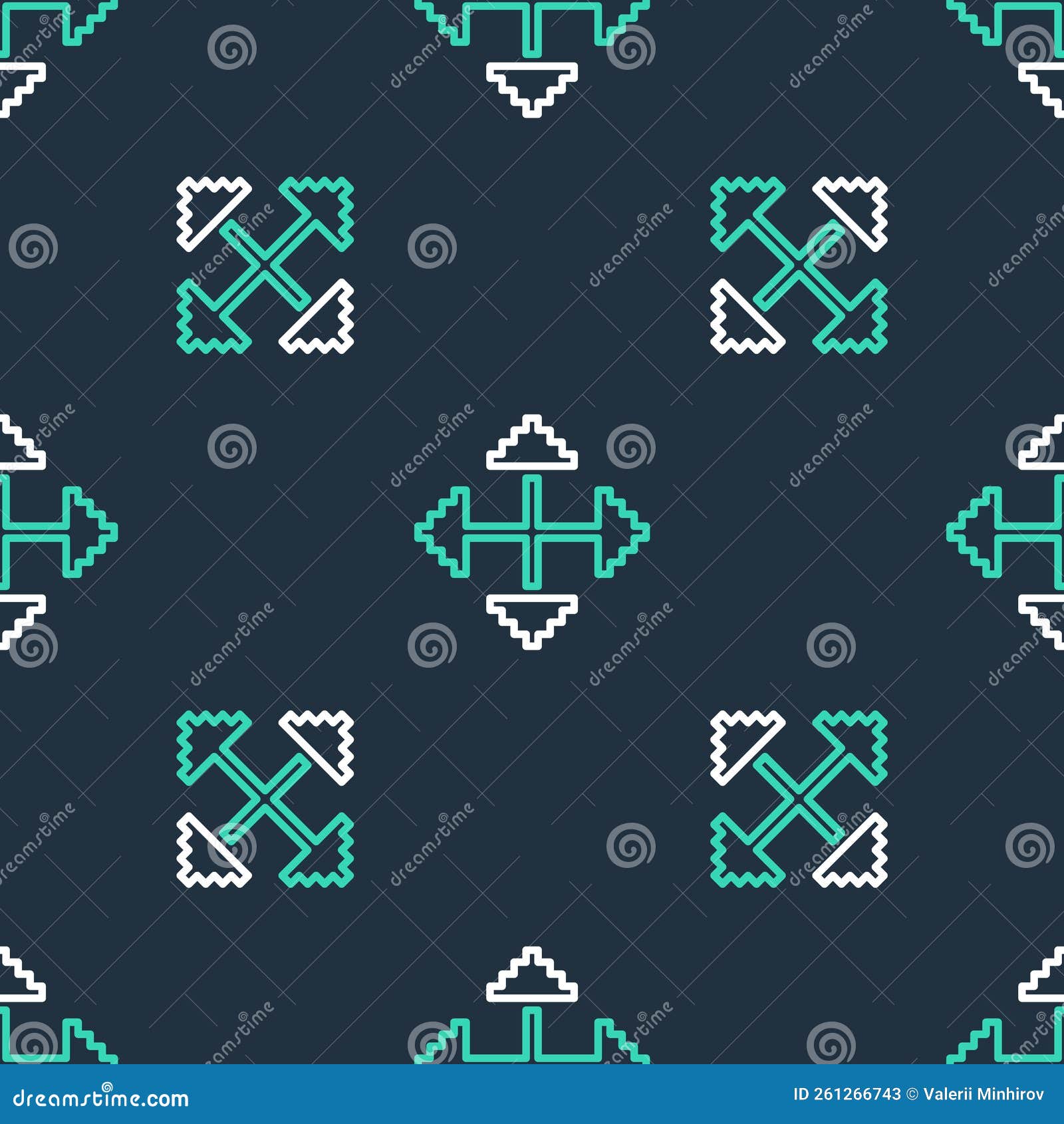 Set Pixel Arrows In Four Directions, Arrow, Open Book, Crossed Ruler ...