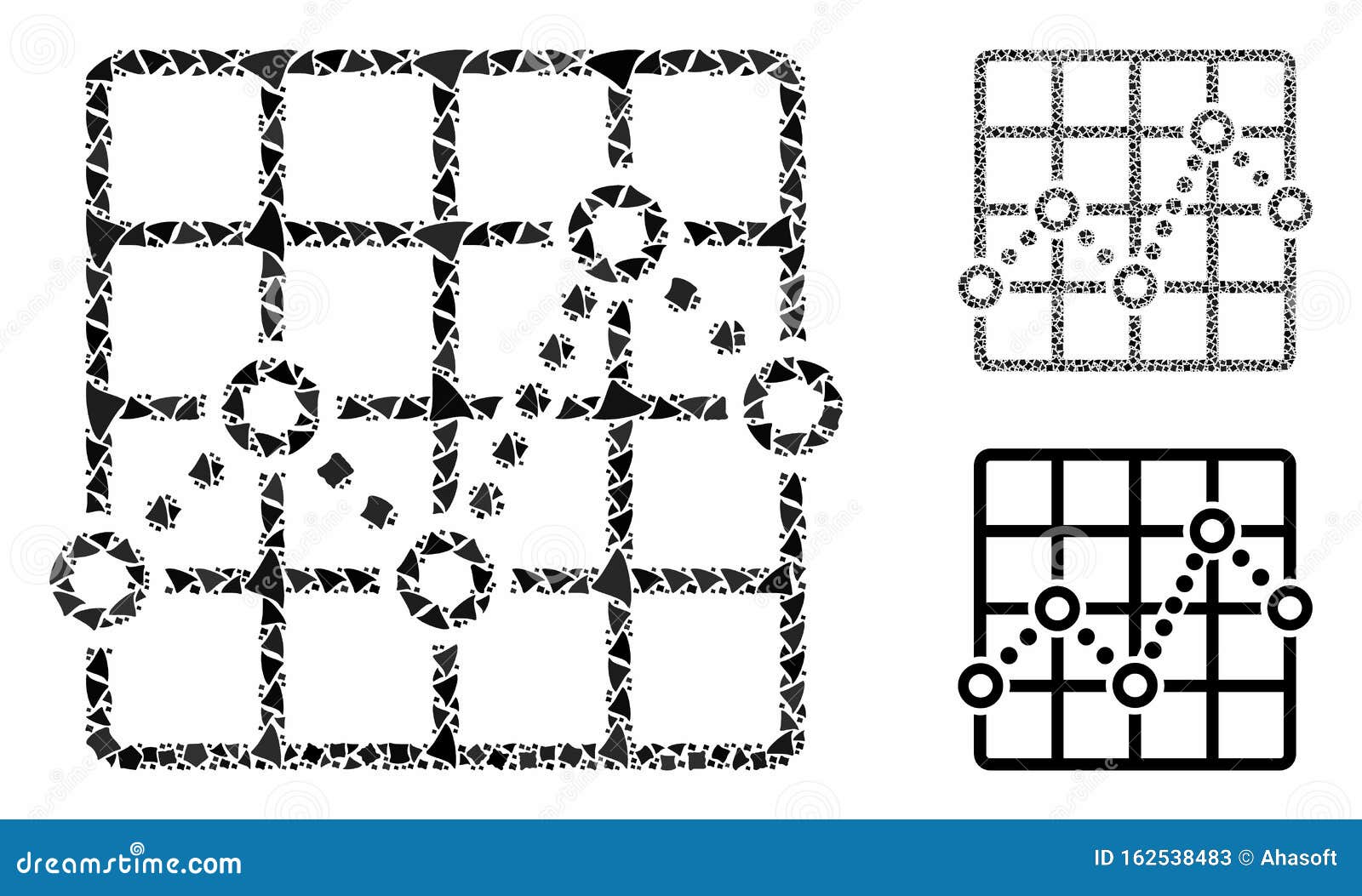 Line Plot Composition Icon of Abrupt Items Stock Vector - Illustration ...