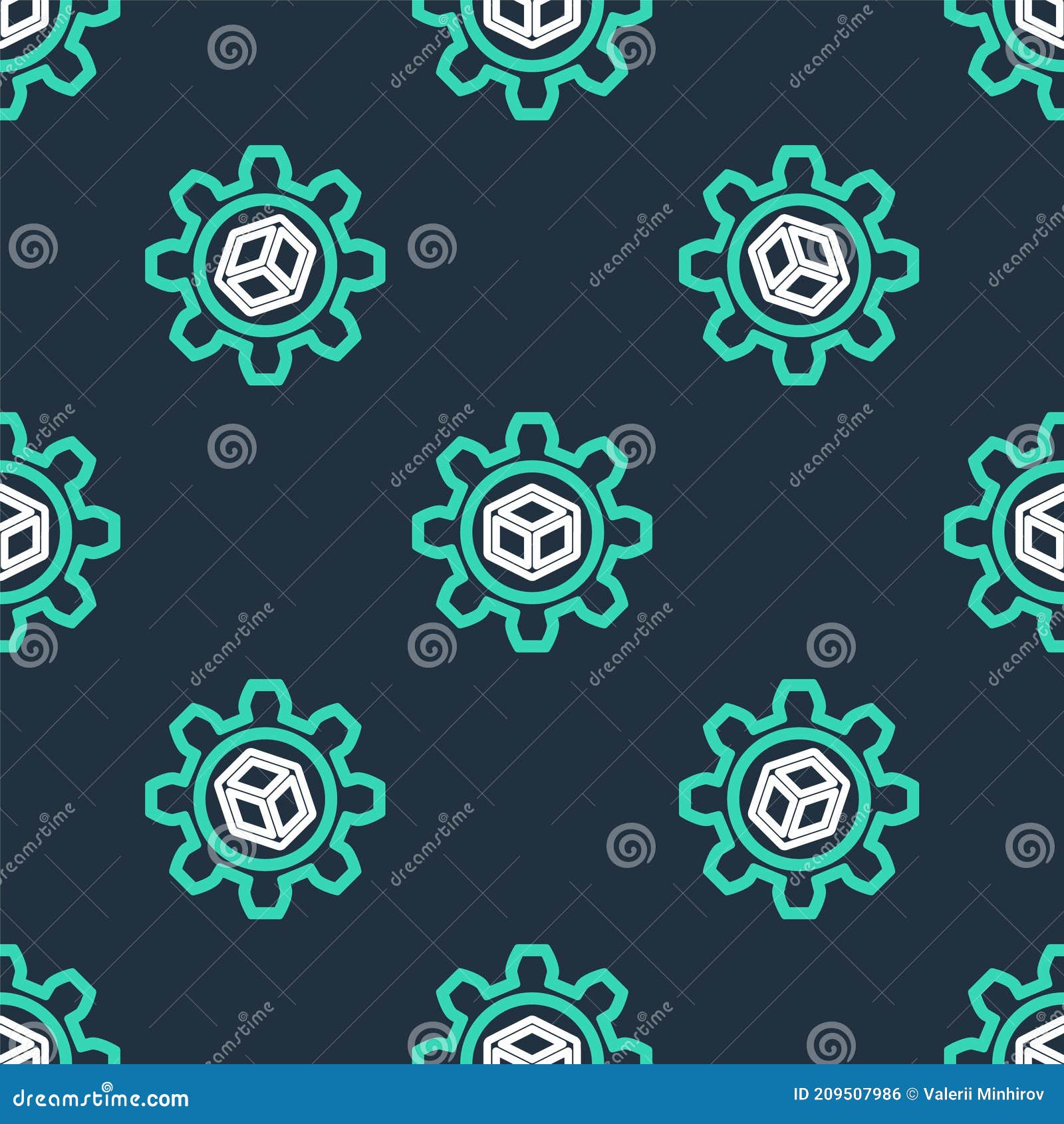 Line Product Development Icon Isolated Seamless Pattern On Black ...