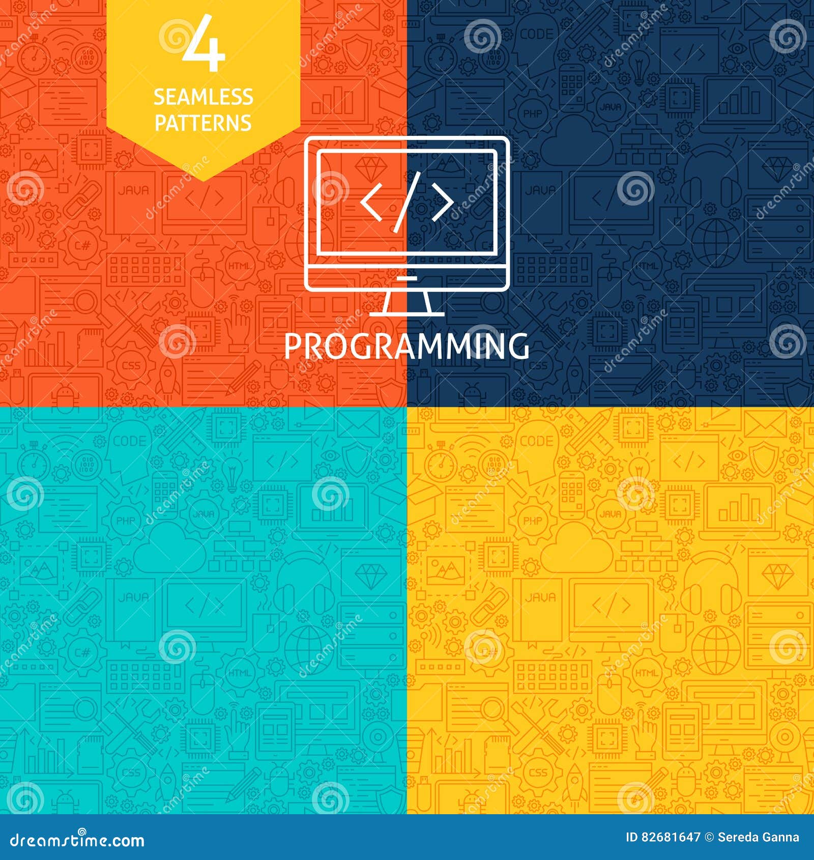 Line Artprogrammingcoding Flat Computing Background Code Hardwaresoftware Web Development 6978
