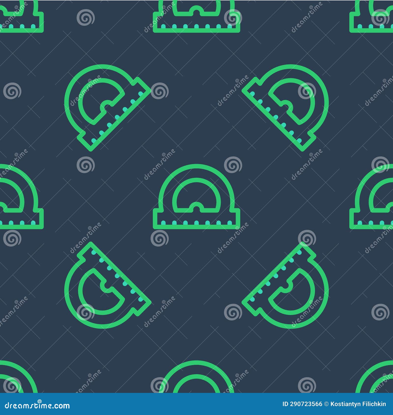 Line Protractor Grid for Measuring Degrees Icon Isolated Seamless ...