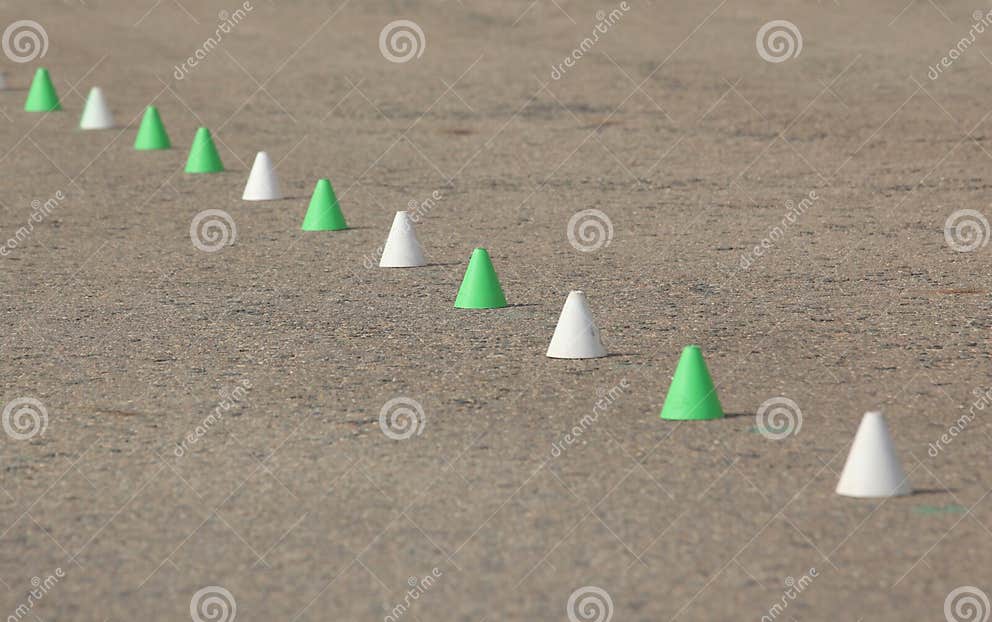 Line Pyramids on the Pavement Stock Photo - Image of exertion, line ...