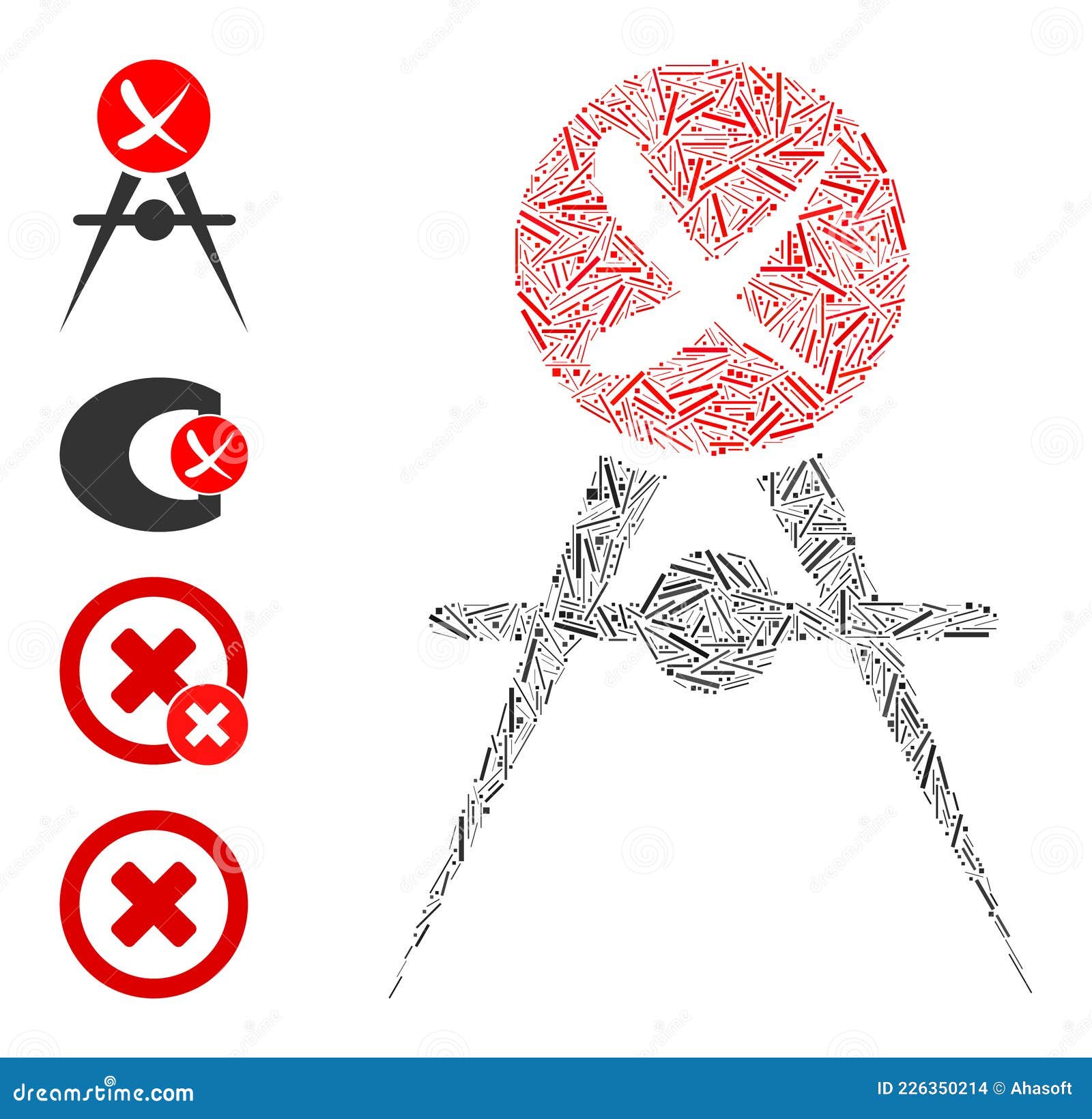 Line Quality Control Failed Icon Vector Mosaic Stock Vector ... Line Quality Control Failed Icon Vector Mosaic Stock Vector ...