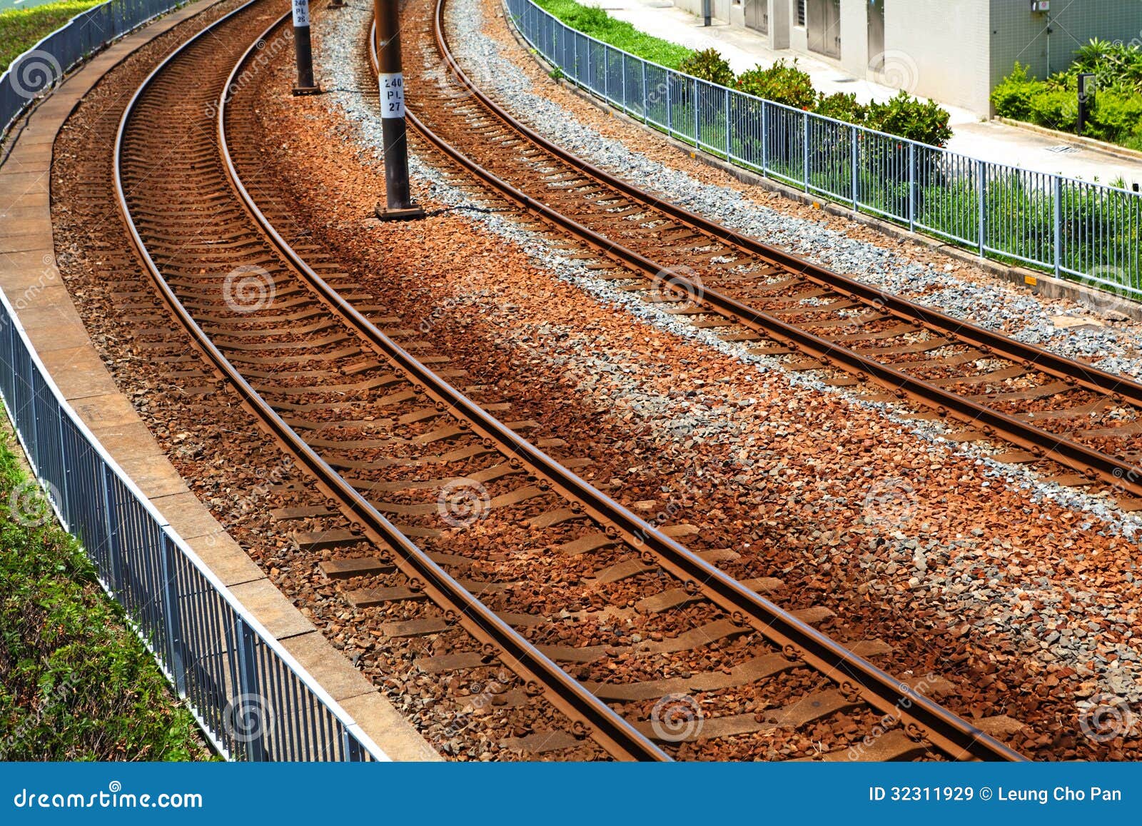 Line of railway stock image. Image of cargo, railroad - 32311929