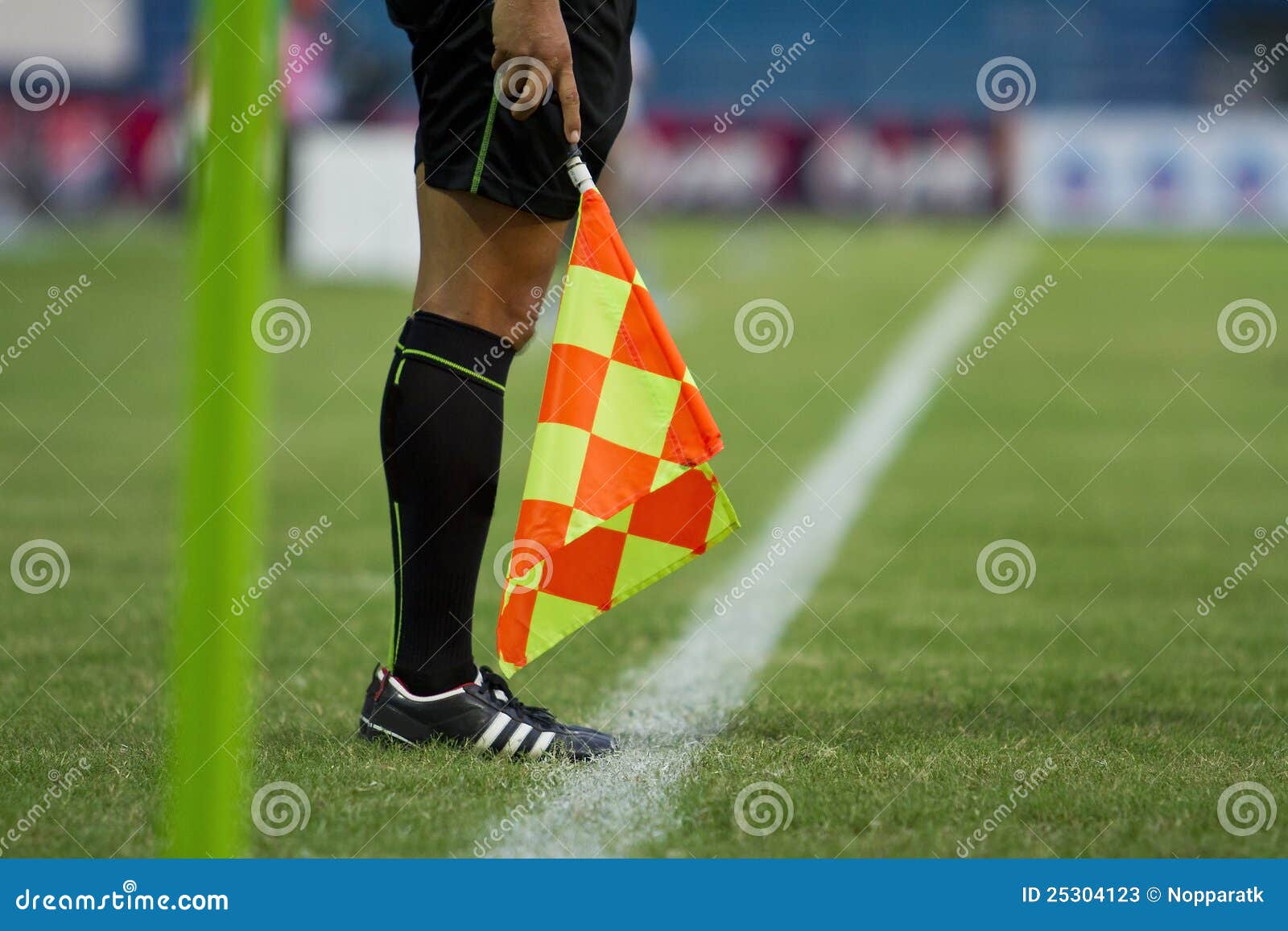 Line Referee on Soccer Match Editorial Stock Photo - Image of kick ...