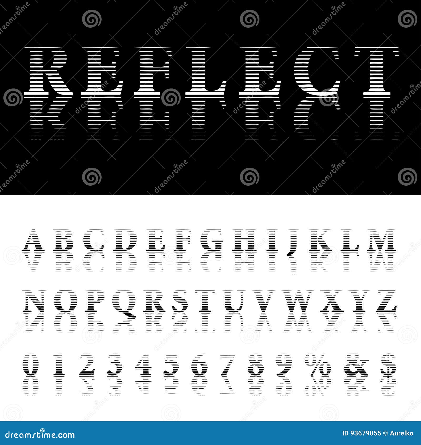 Line reflect stock vector. Illustration of gradation - 93679055