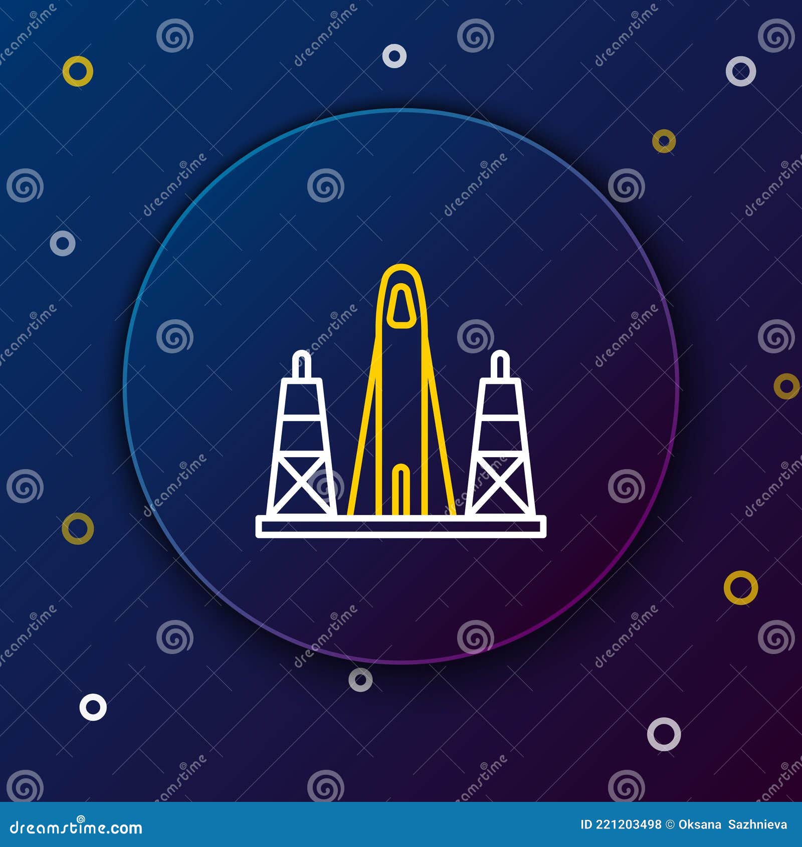 Spaceport Icon. Simple Element From Space Icons Collection. Creative ...
