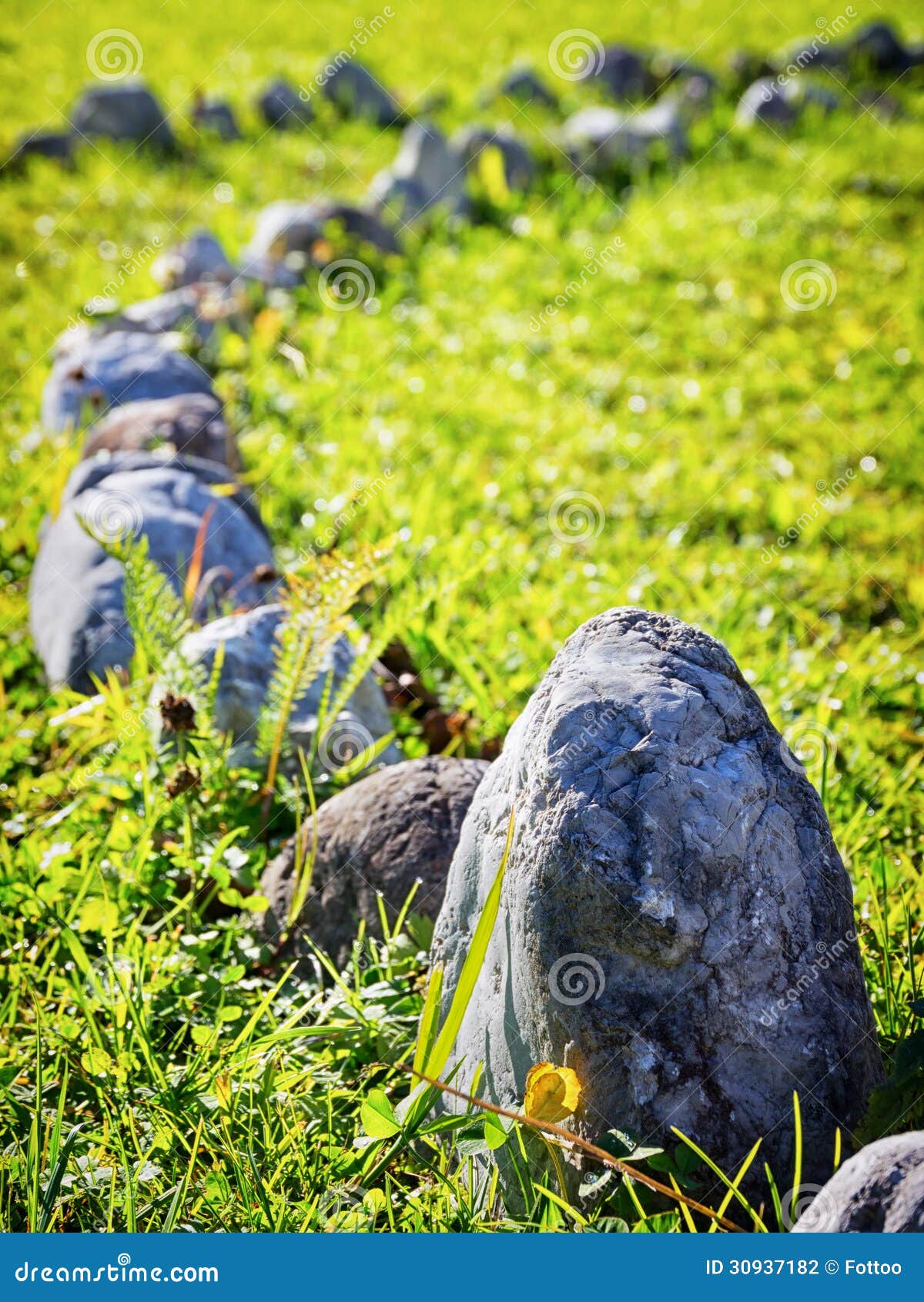 Line of rocks stock photo. Image of rock, background - 30937182