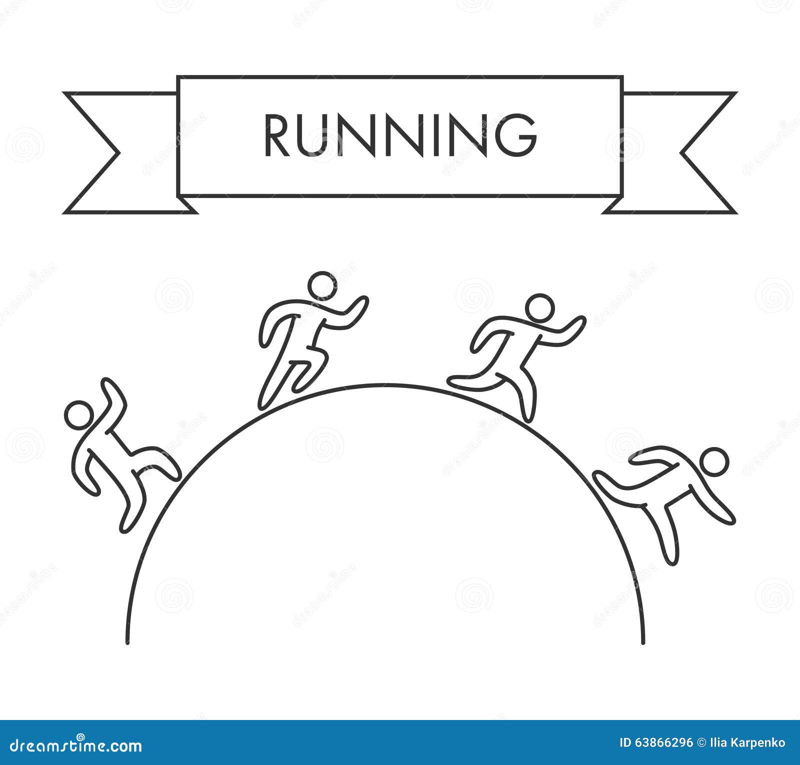 Line Running Logo and Symbol. Vector Sport Icon Stock Illustration ...