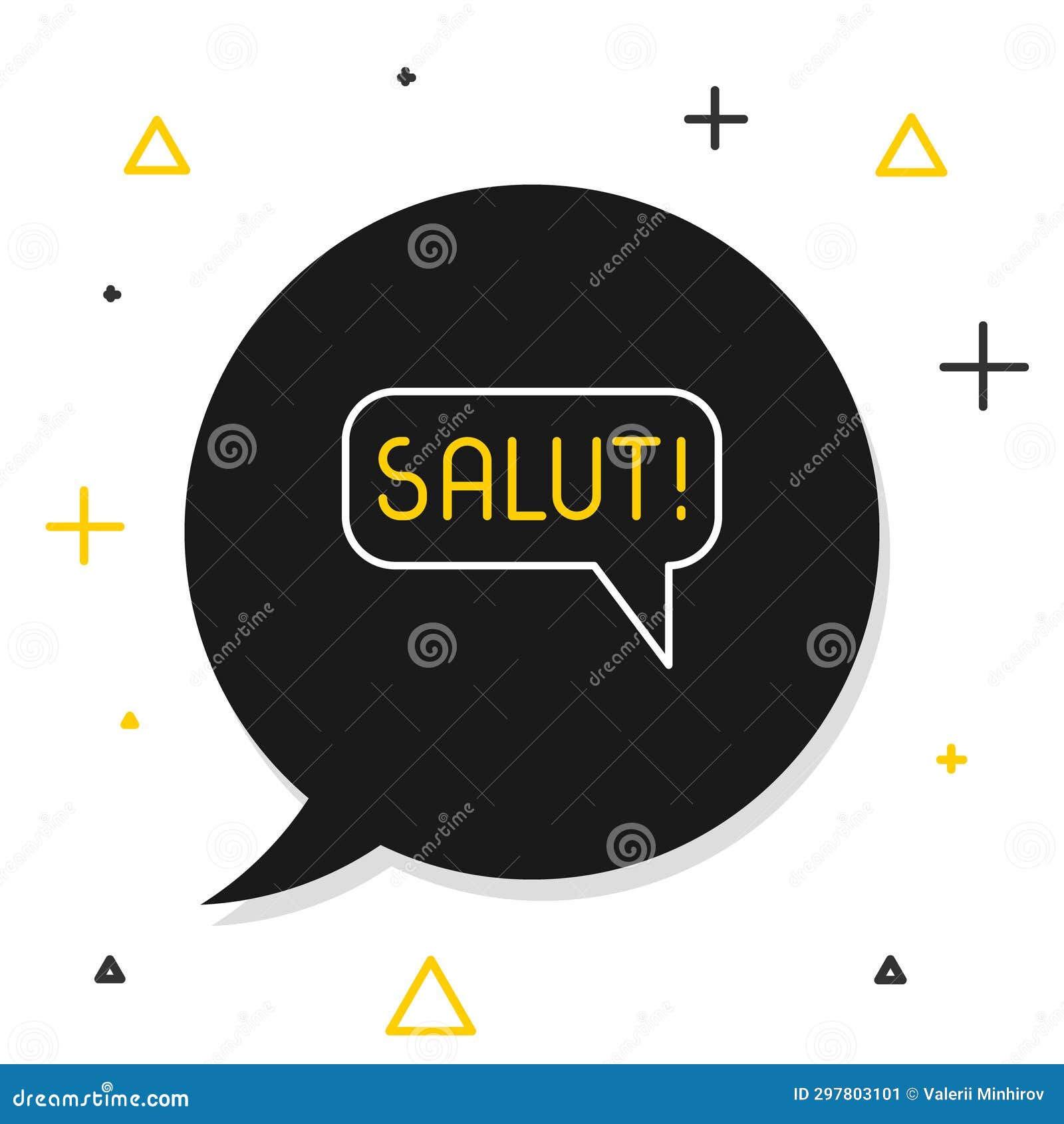 Line Salut in Different Languages Icon Isolated on White Background ...