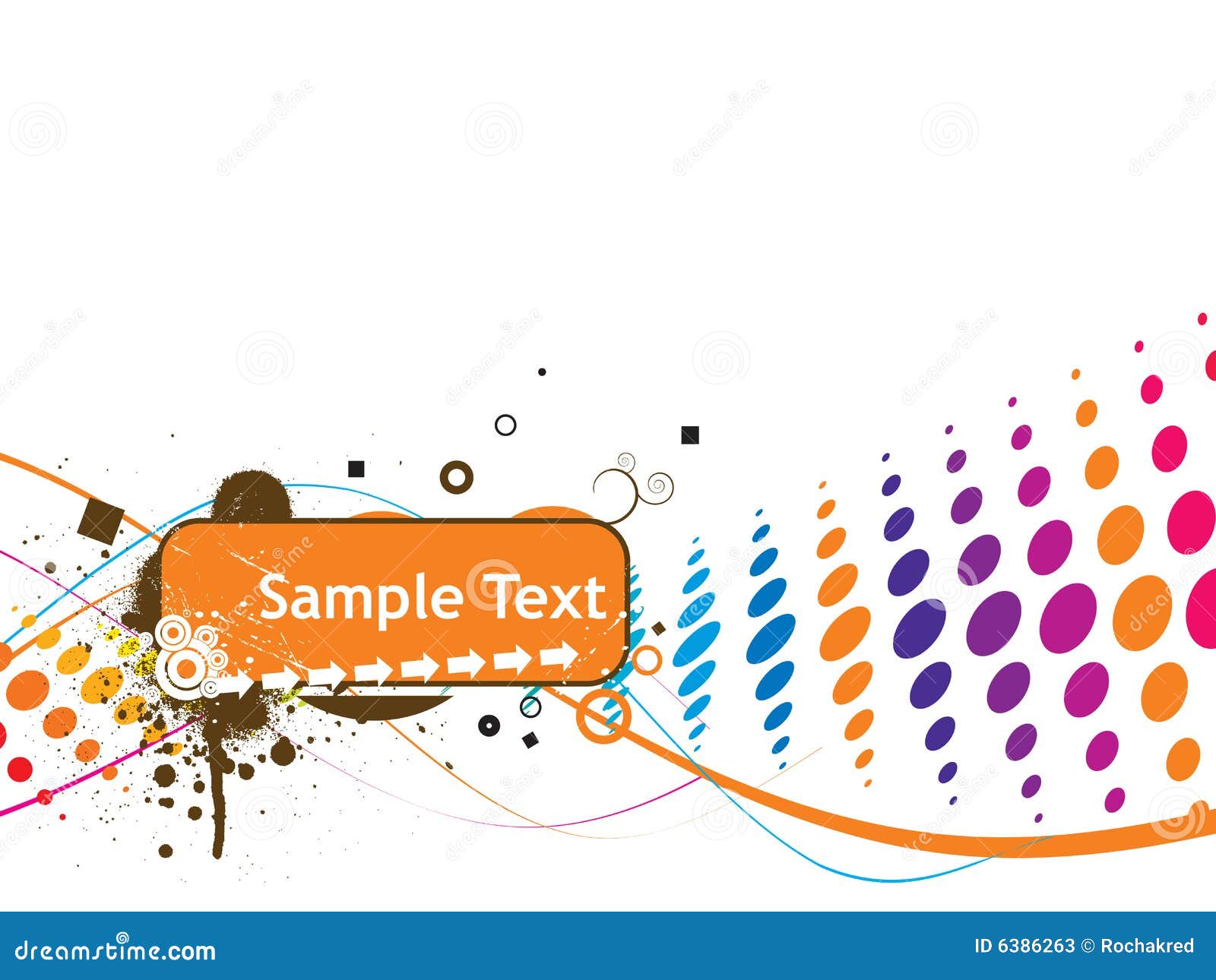 Line Sample Text Vector Illustration Isolated on W Stock Vector ...