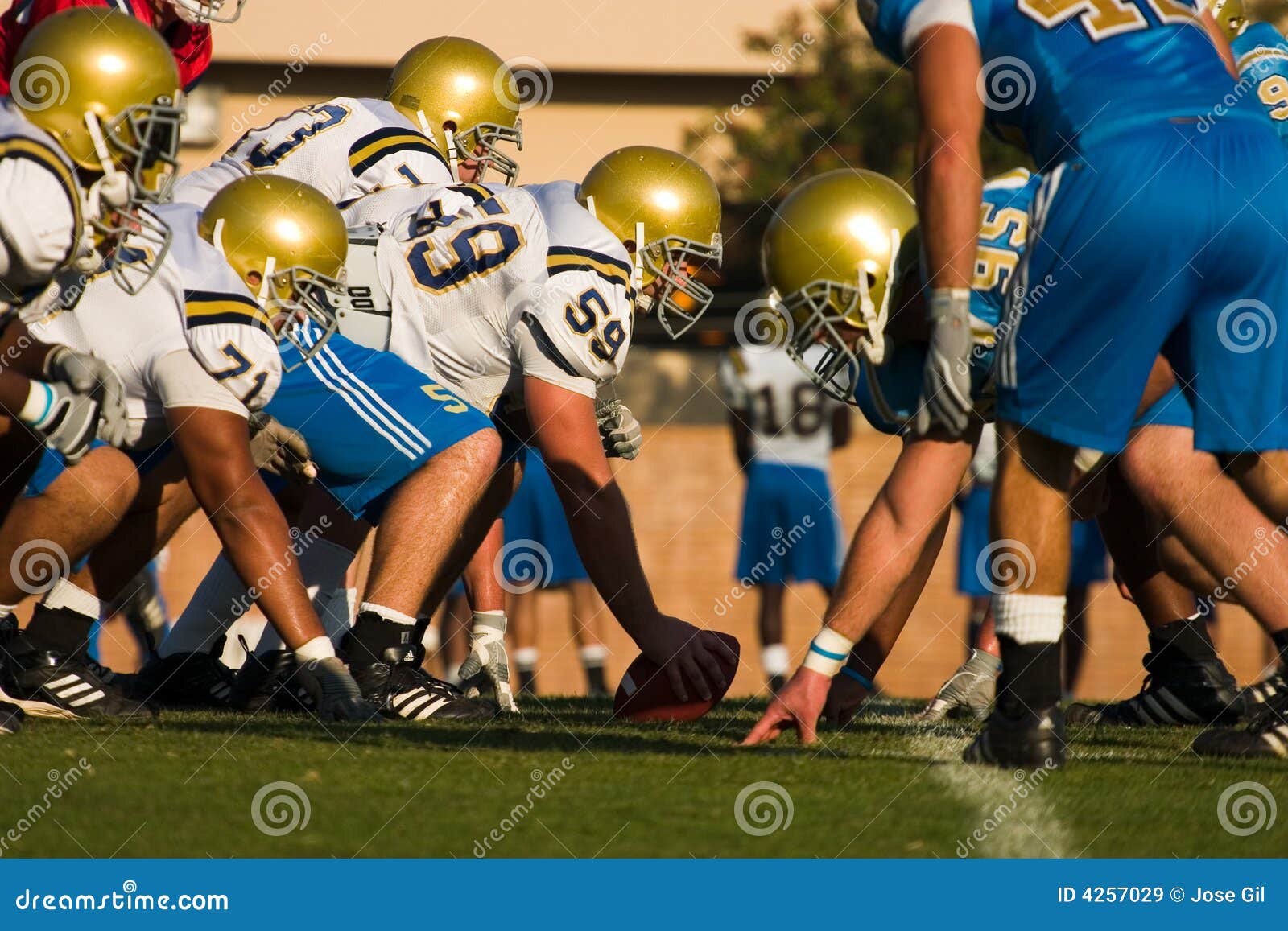 Line of Scrimmage 2 editorial stock image. Image of college - 4257029