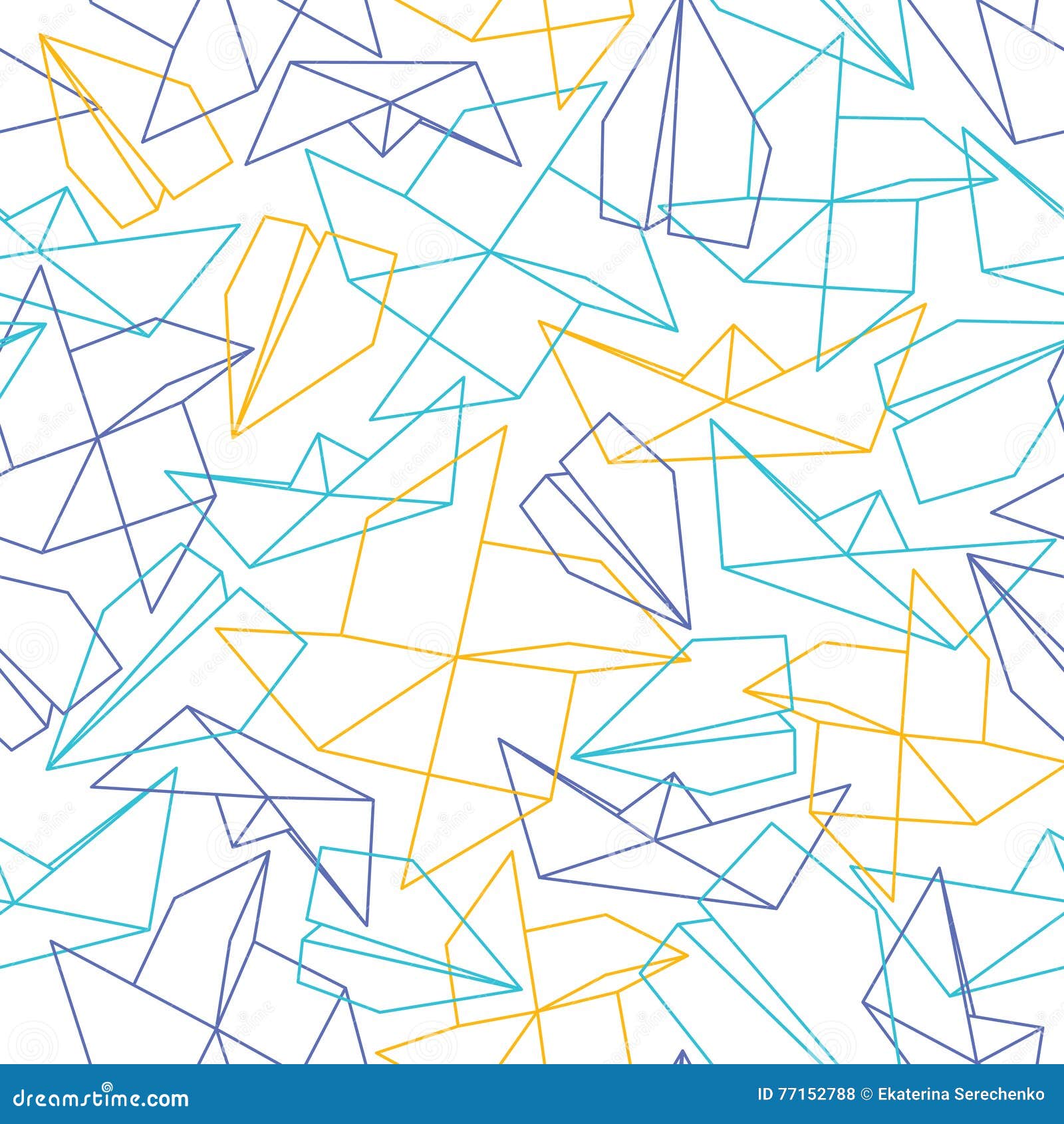 Line Seamless Pattern Origami Paper Forms Stock Illustrations – 24 Line ...