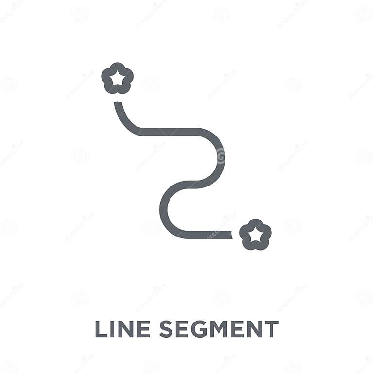 Line Segment Icon from Geometry Collection. Stock Vector - Illustration ...