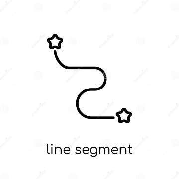 Line Segment Icon from Geometry Collection. Stock Vector - Illustration ...