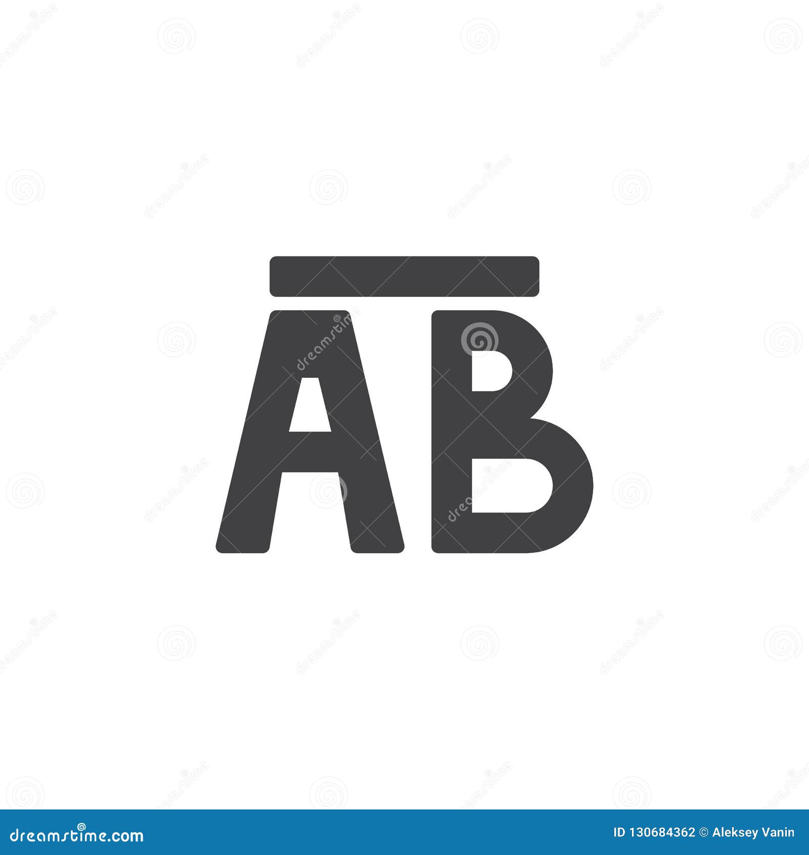 Line segment vector icon stock vector. Illustration of abstract - 130684362