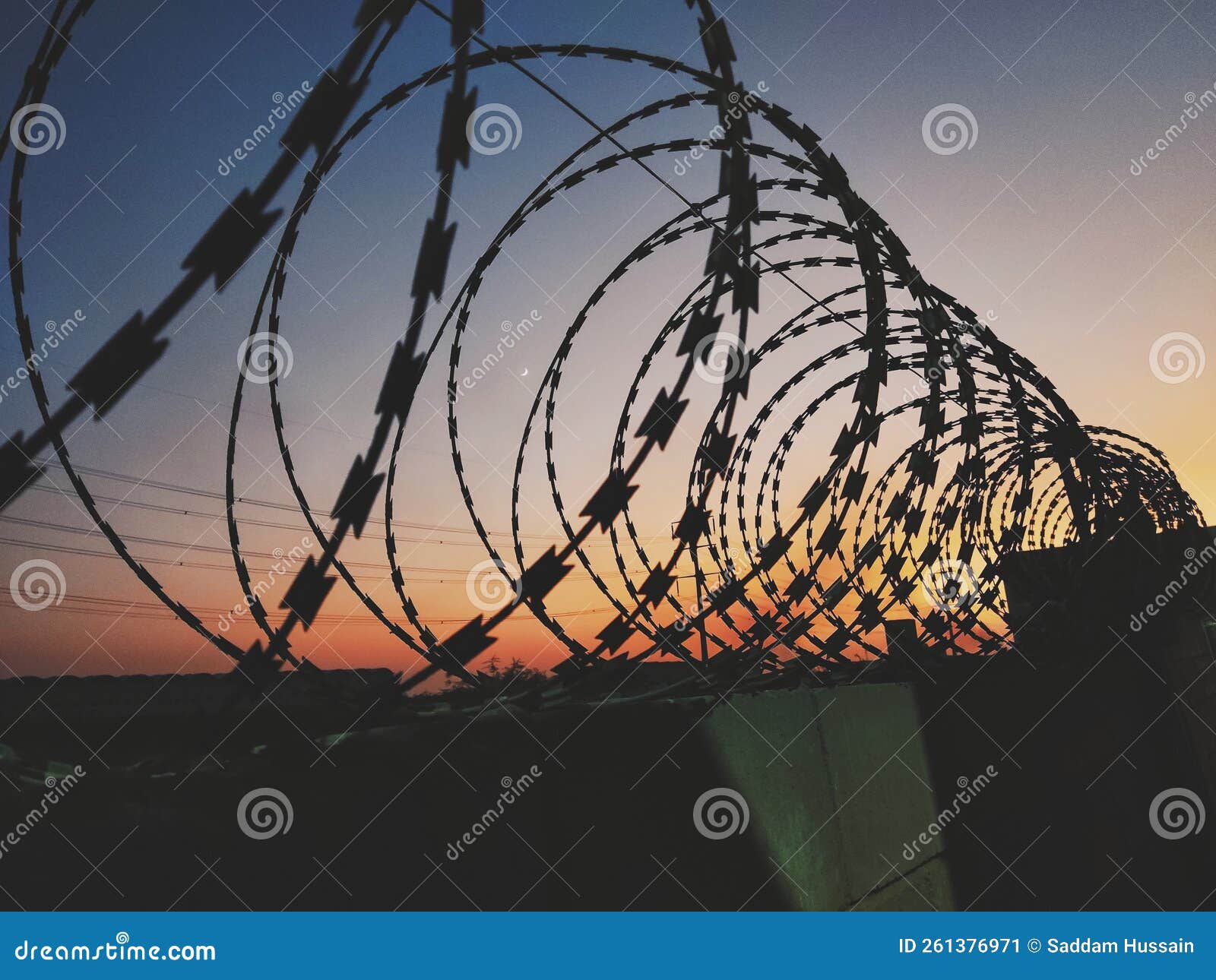 A Line that Separates the Day and Night. Stock Image - Image of ...