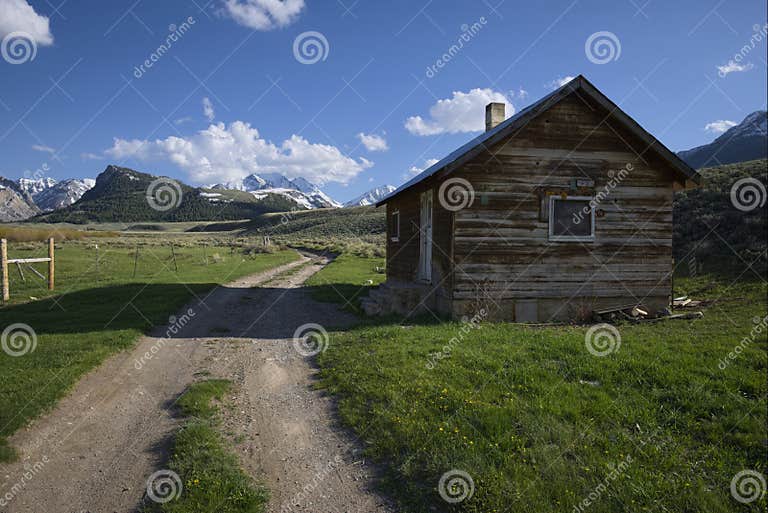 Line Shack in the Lost River Range Stock Photo - Image of pahsimeroi ...