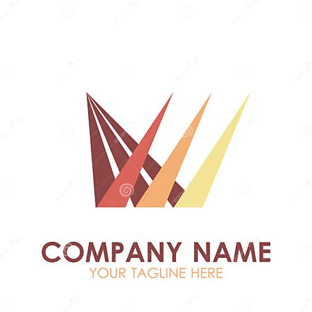 Line Shape Logo Design Template Vector Stock Vector - Illustration of ...