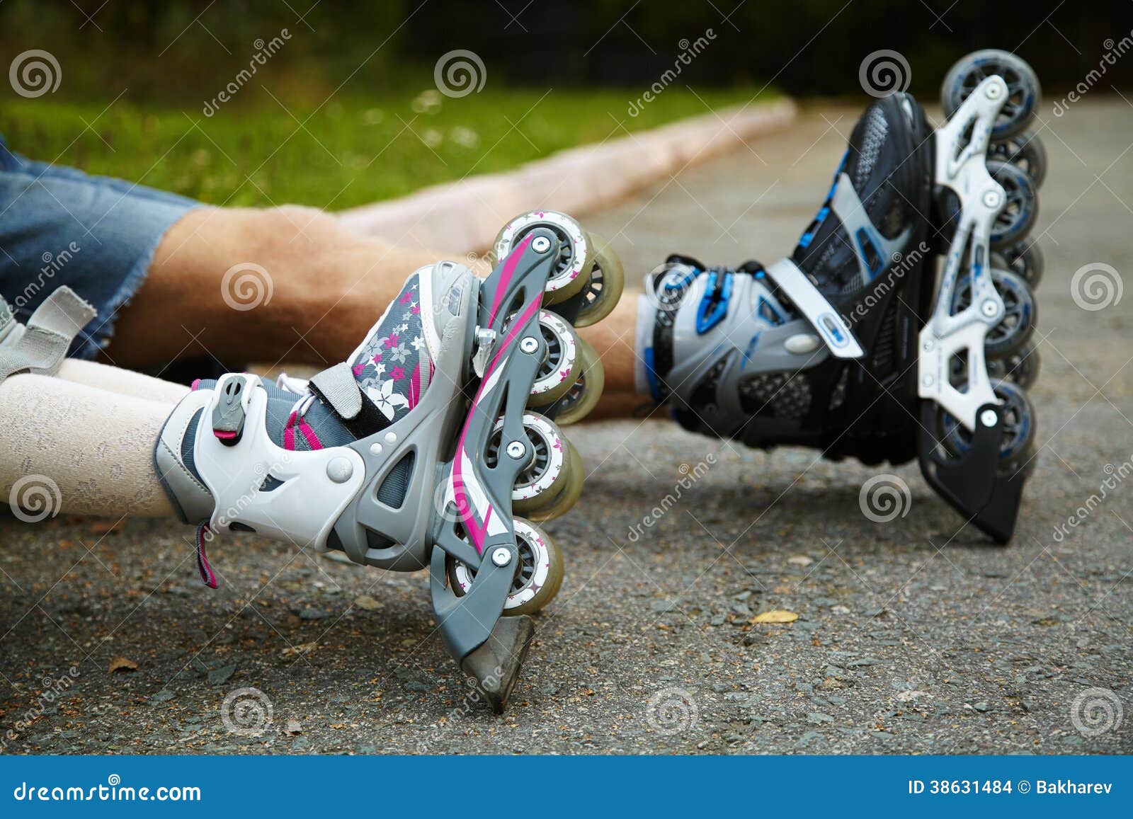 In-line skating stock photo. Image of female, skate, outdoor - 38631484