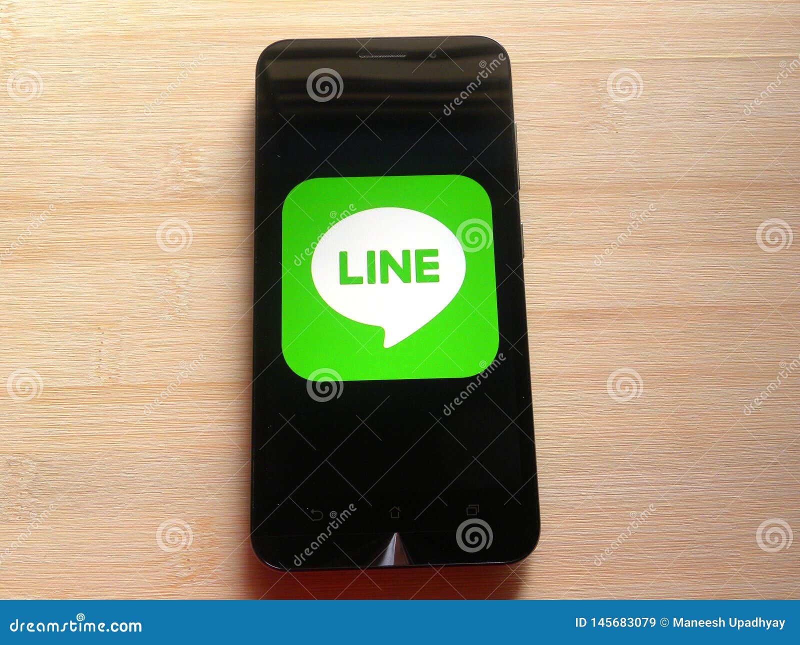 Line on smartphone editorial stock image. Image of audio - 145683079