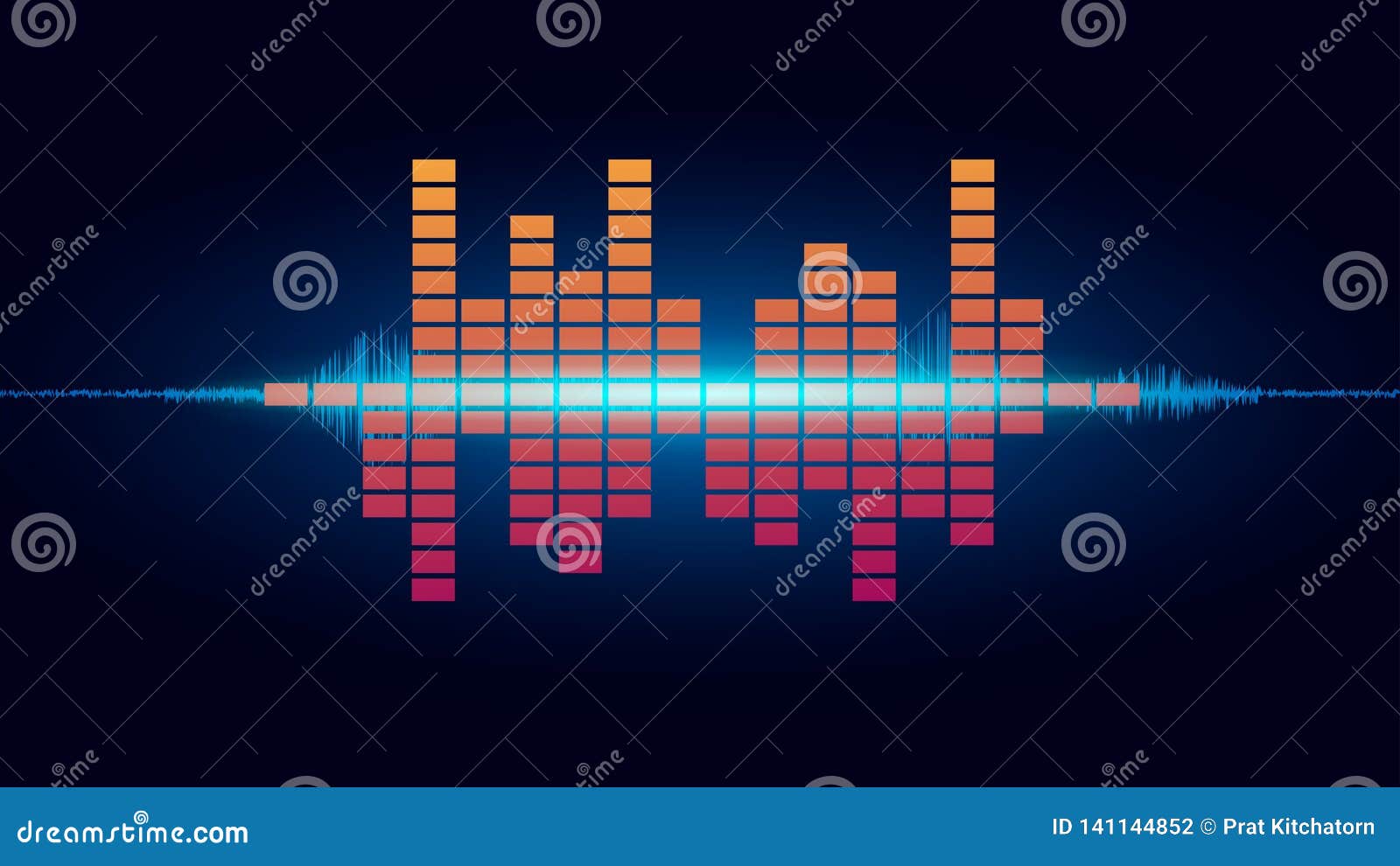 Digital soundwave background - wertdance