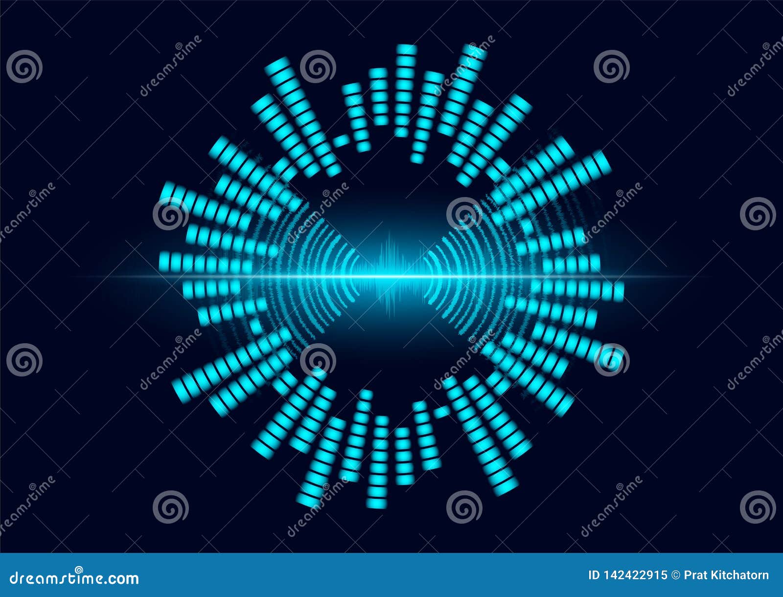 Line Soundwave Abstract Background Stock Vector - Illustration of ...