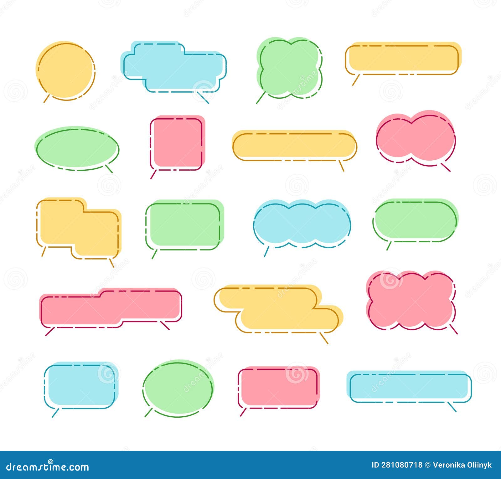 Callout / Chat / Message Icon Vector Illustration | CartoonDealer.com ...