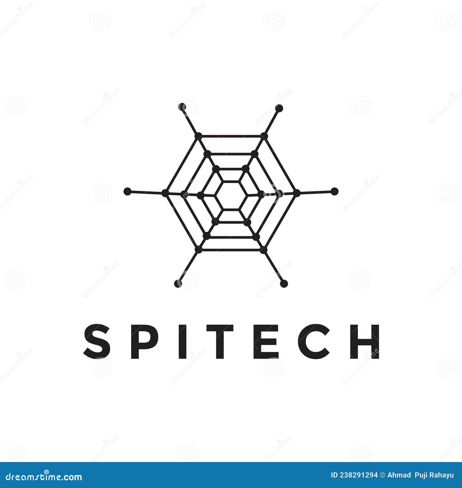 Line Spider Web Technology Logo Design Vector Graphic Symbol Icon ...