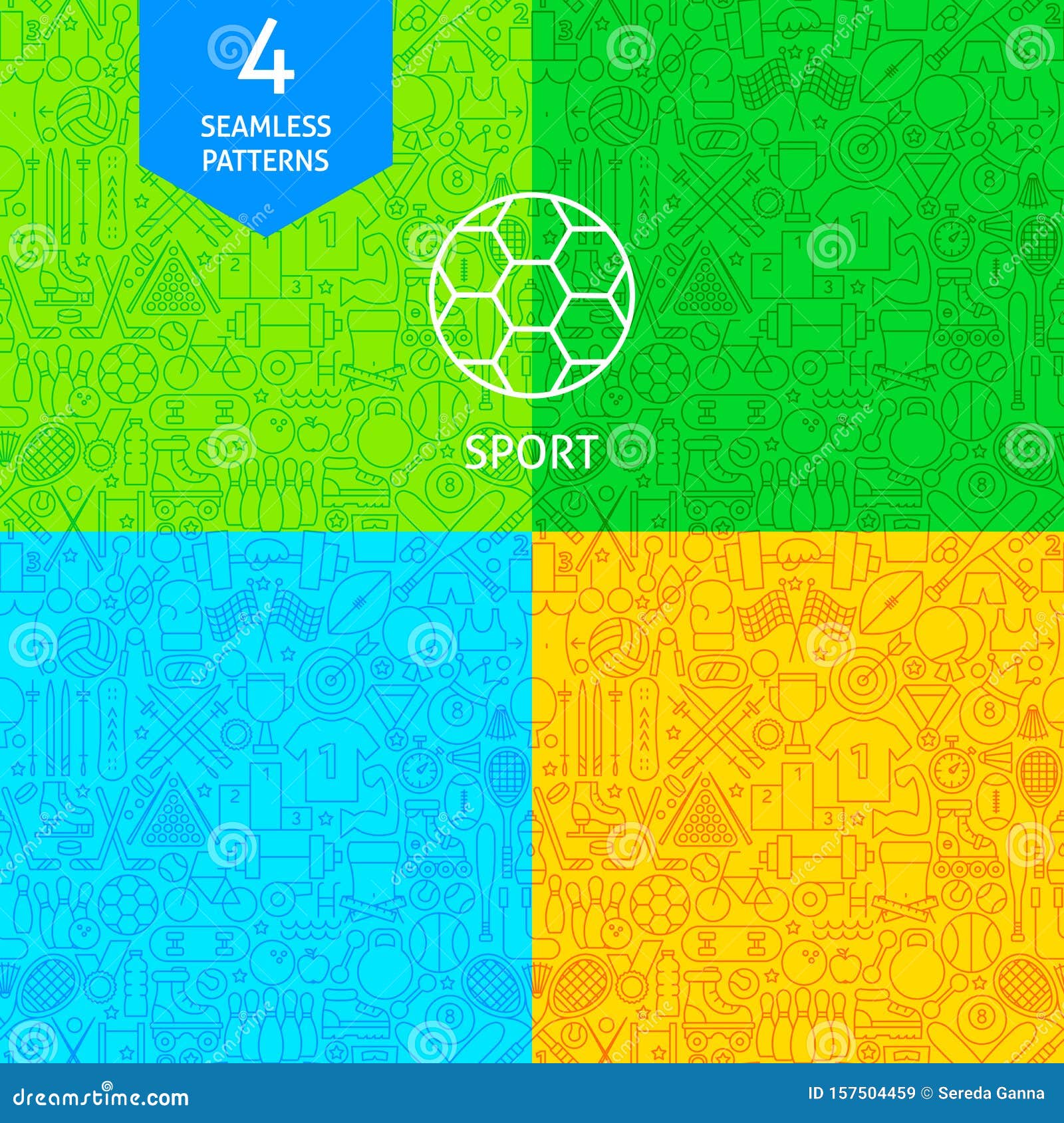 Line Sport Patterns stock vector. Illustration of bowling - 157504459