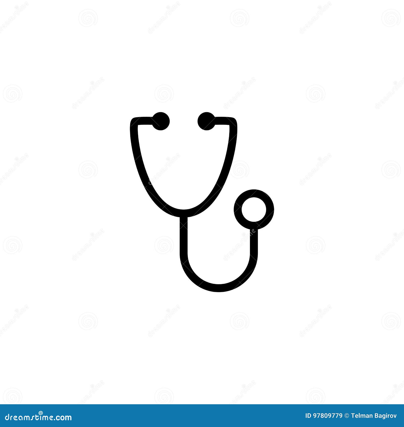 Stethoscope Icon. Vector Drawing | CartoonDealer.com #156264772