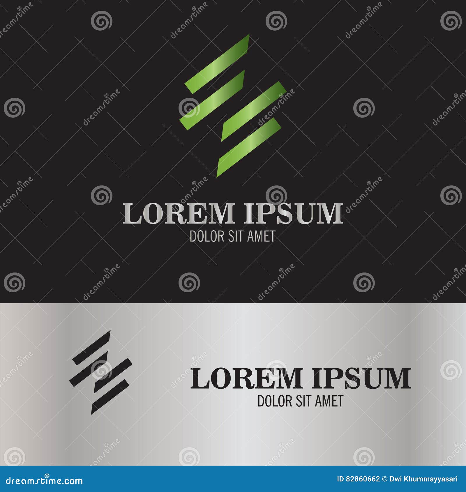 EL Stripe Logo Design. Precision Geometric Logo. Vector Illustration ...