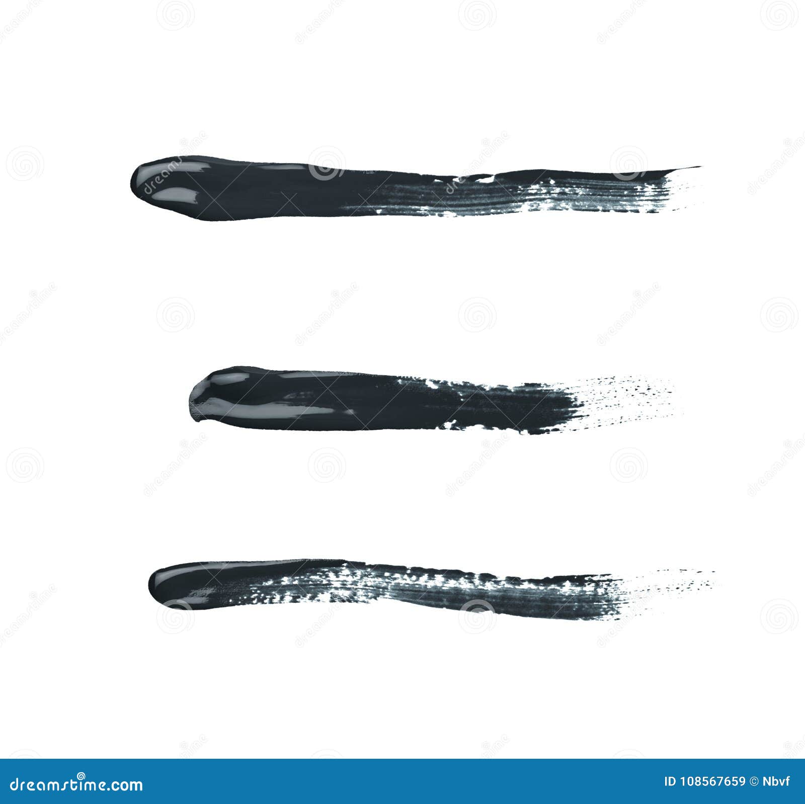 Line Stroke of Paint Isolated Stock Image - Image of smear, drawing ...