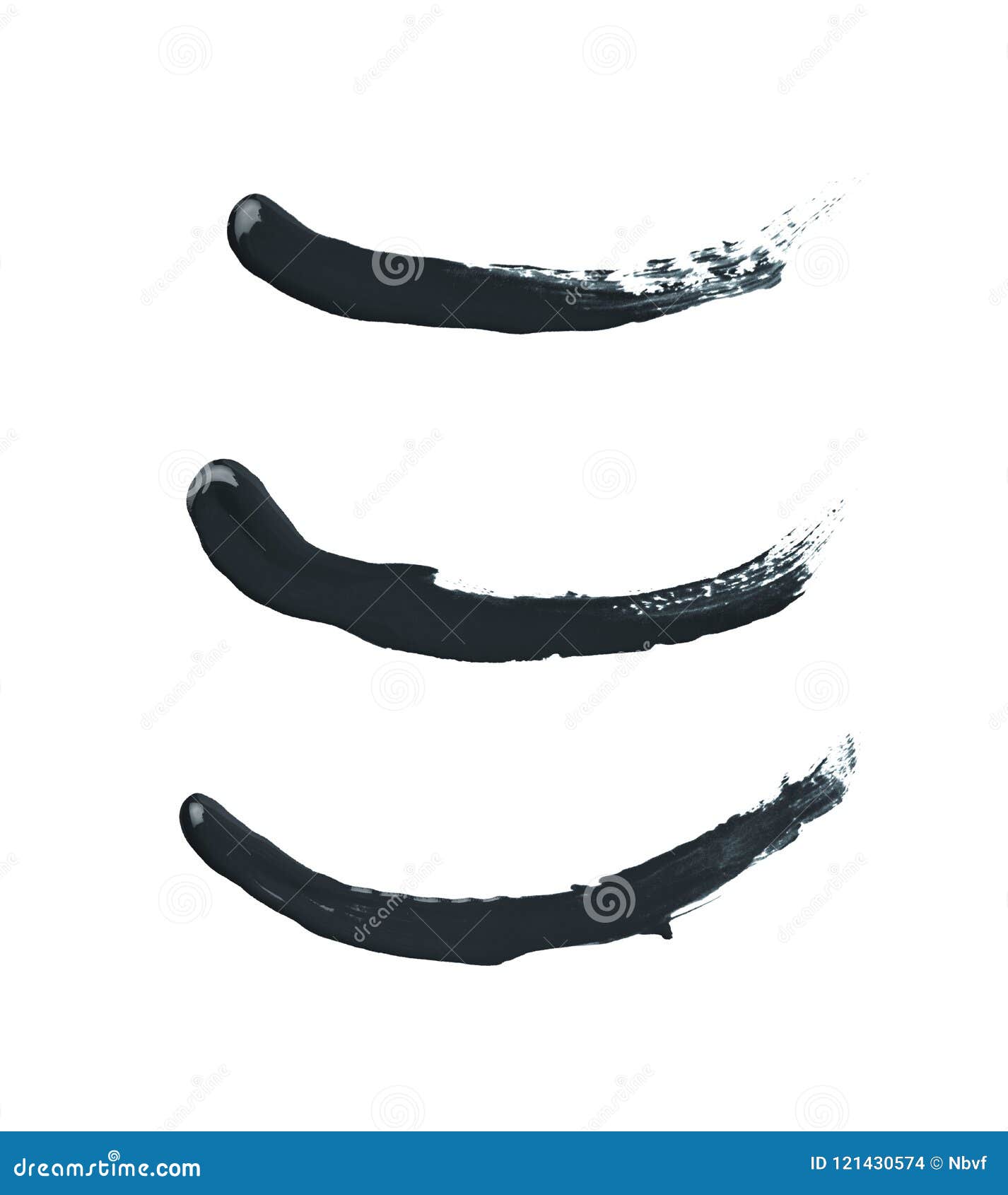 Line Stroke of Paint Isolated Stock Illustration - Illustration of ...