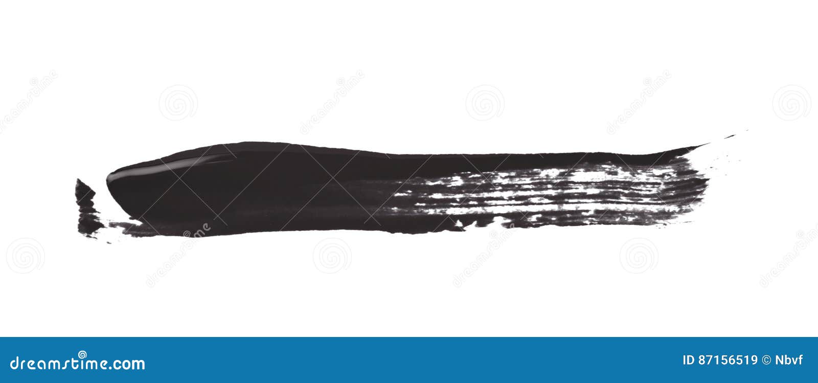 Line Stroke of Paint Isolated Stock Image - Image of acrylic, drawn ...