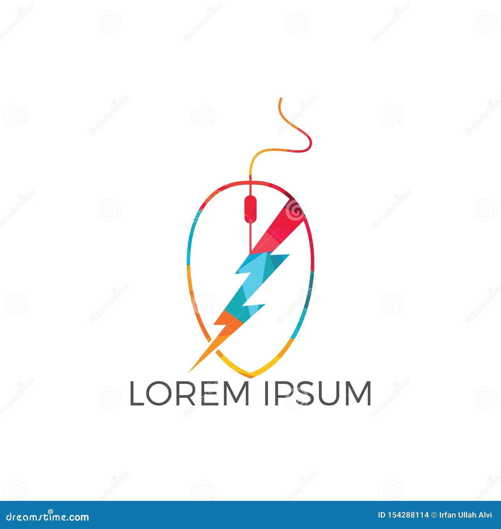 On-line-Strom Logo Design vektor abbildung. Illustration von auslegung ...