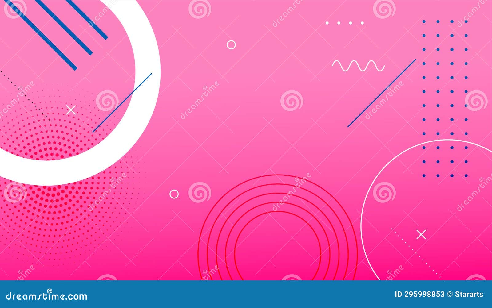 Line Style Geometric Backdrop Banner with Line Art Figure Design Stock ...