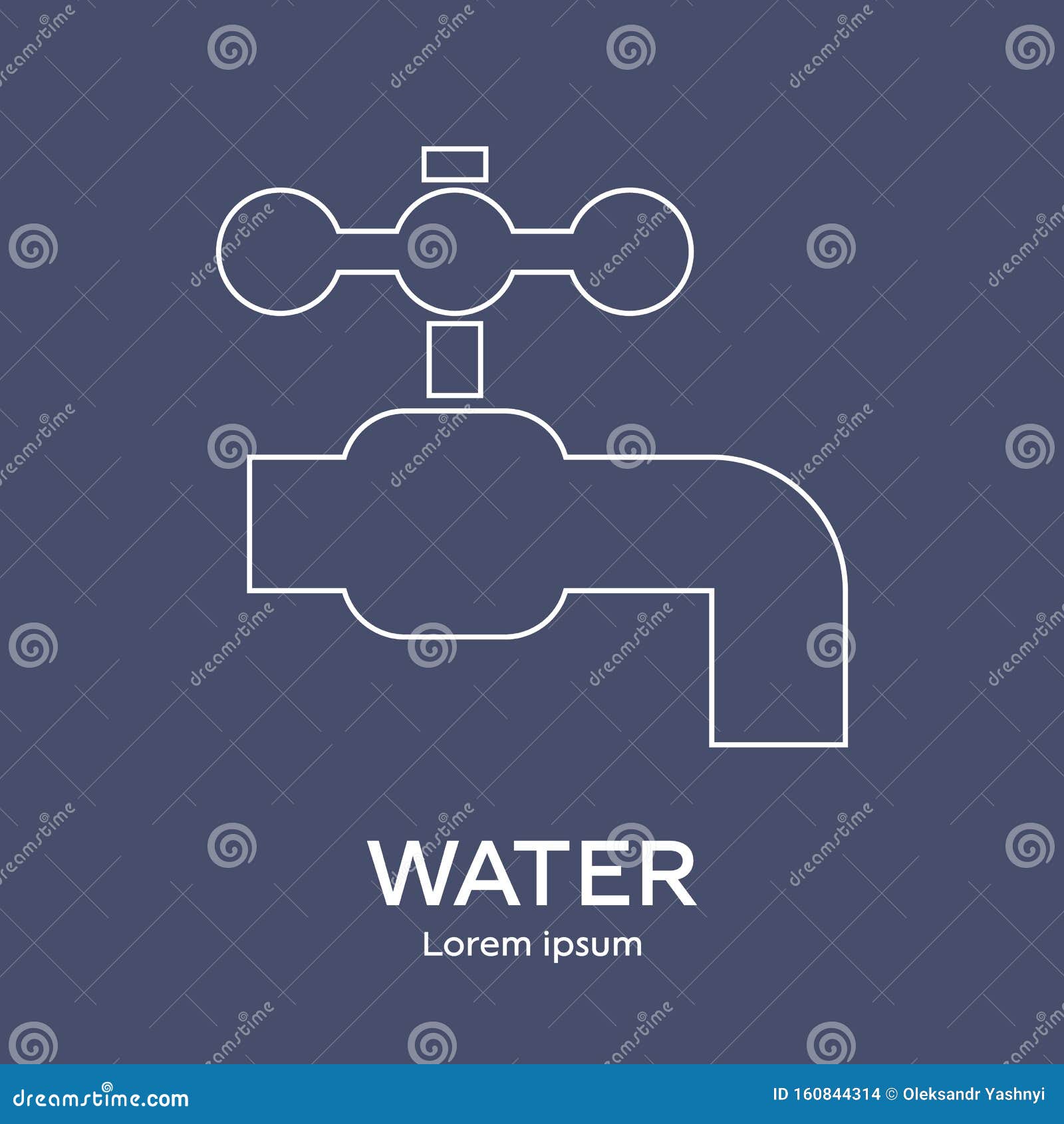 Line Style Icon of Utilities. Symbol of Water. Clean and Modern Vector ...