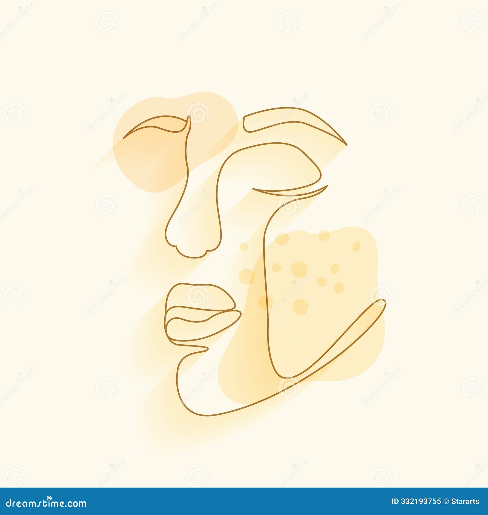 Simple Female Profile Silhouette. A Minimalist Illustration Of A Female ...